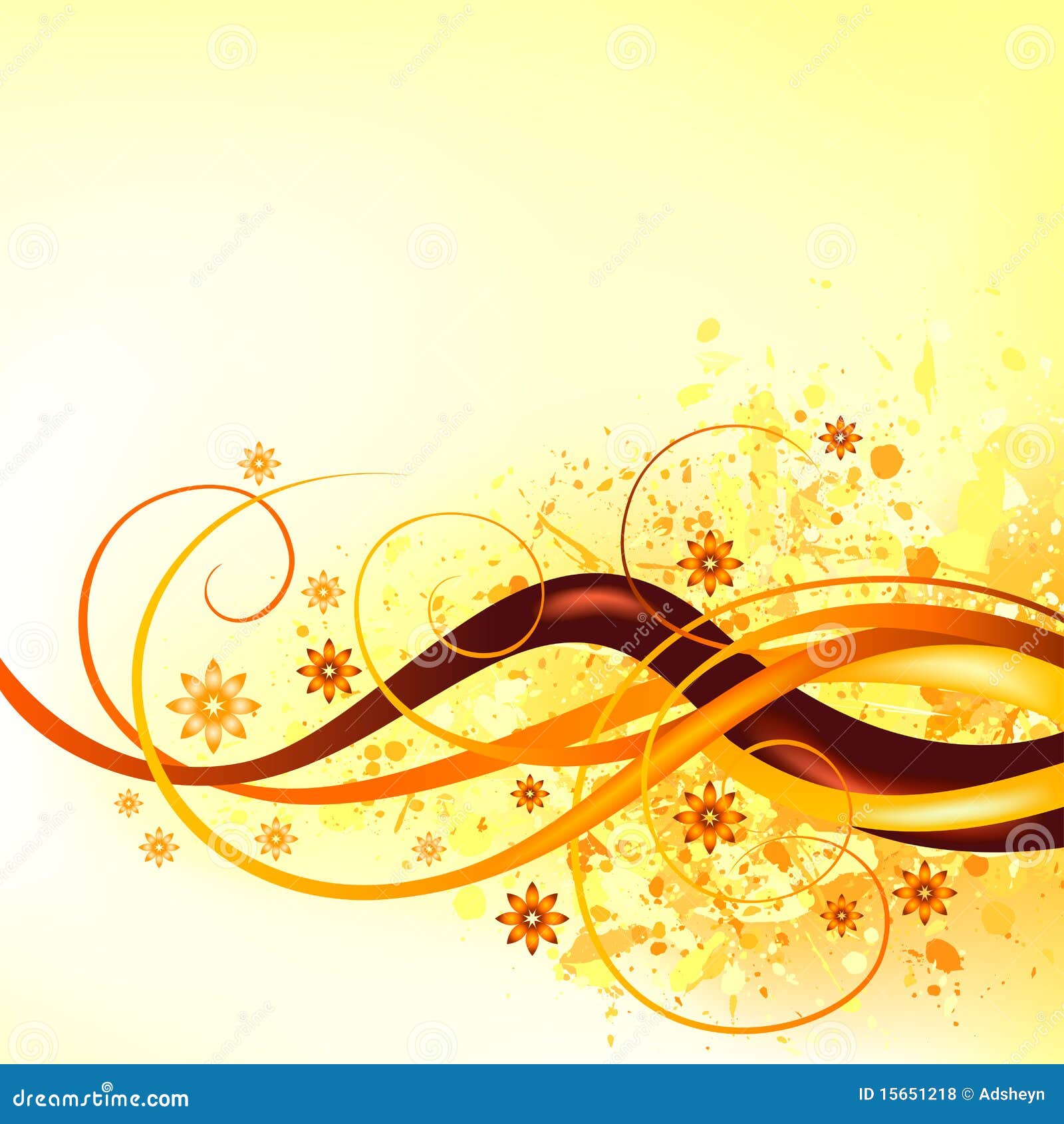 Yellow illustration stock vector. Illustration of decorative - 15651218