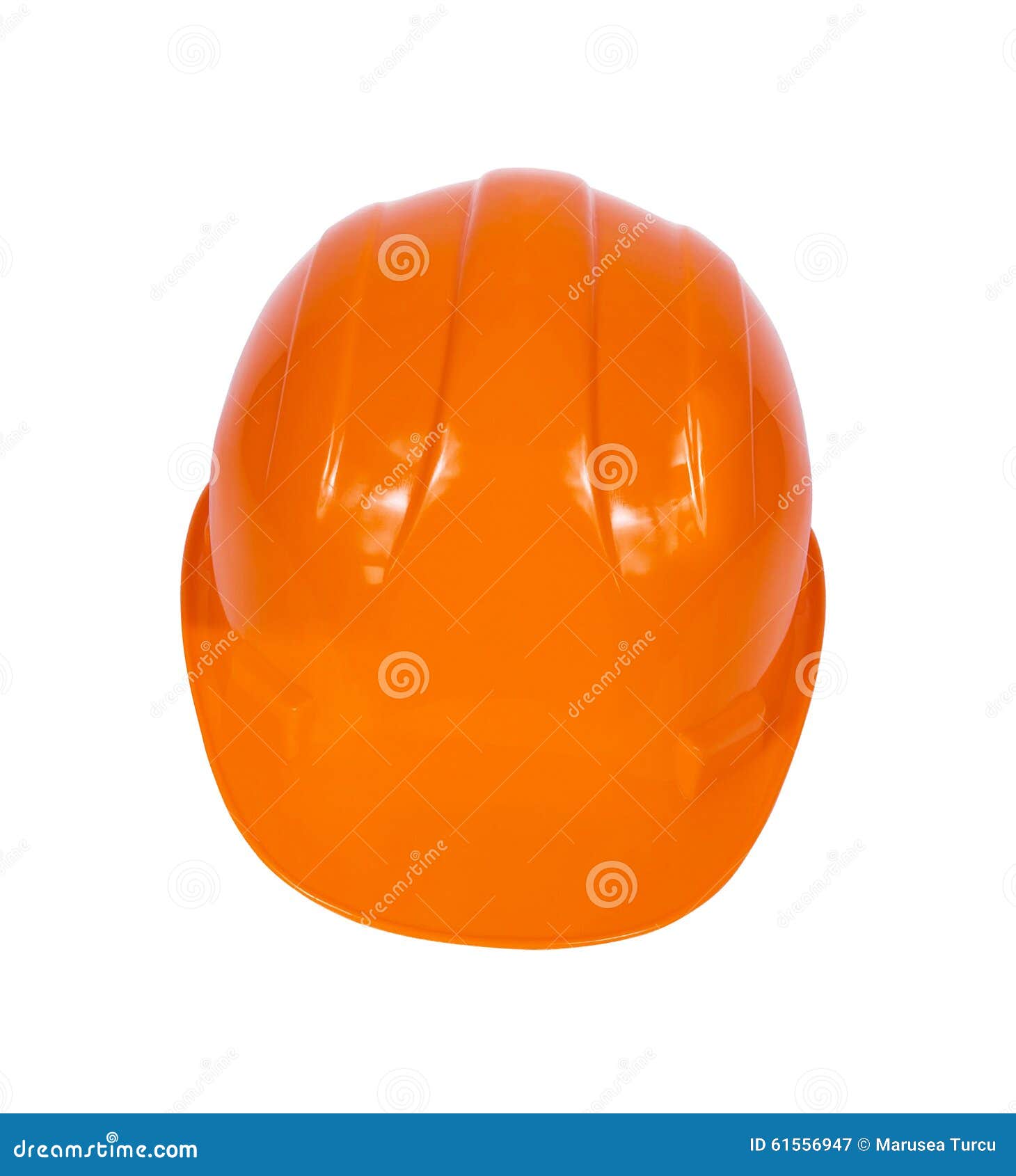 Yellow Industrial Hat Isolated on White Stock Image - Image of protect ...