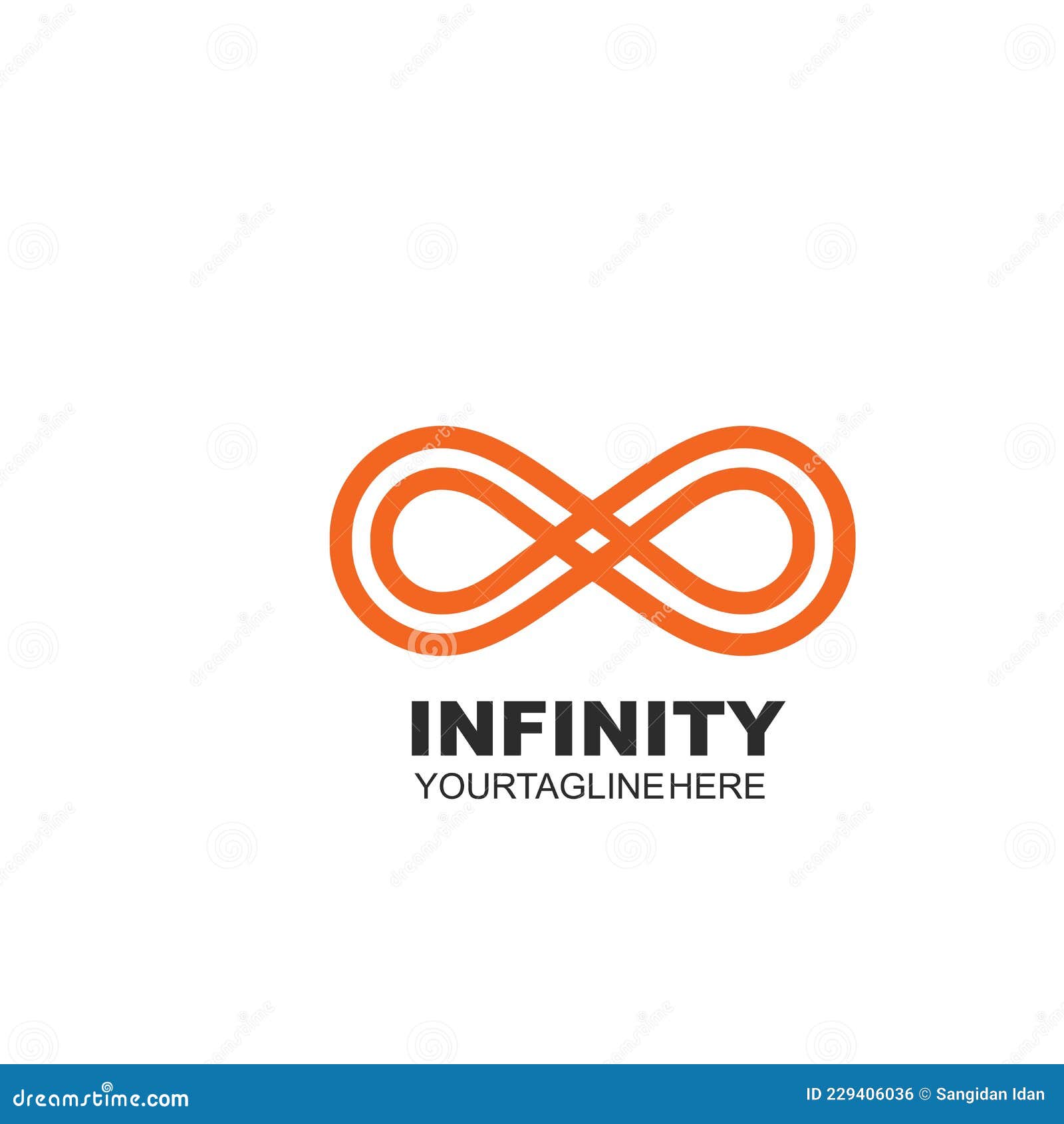 Yellow Infinity Symbol On Violet Background. Vertical Gradient Cover ...