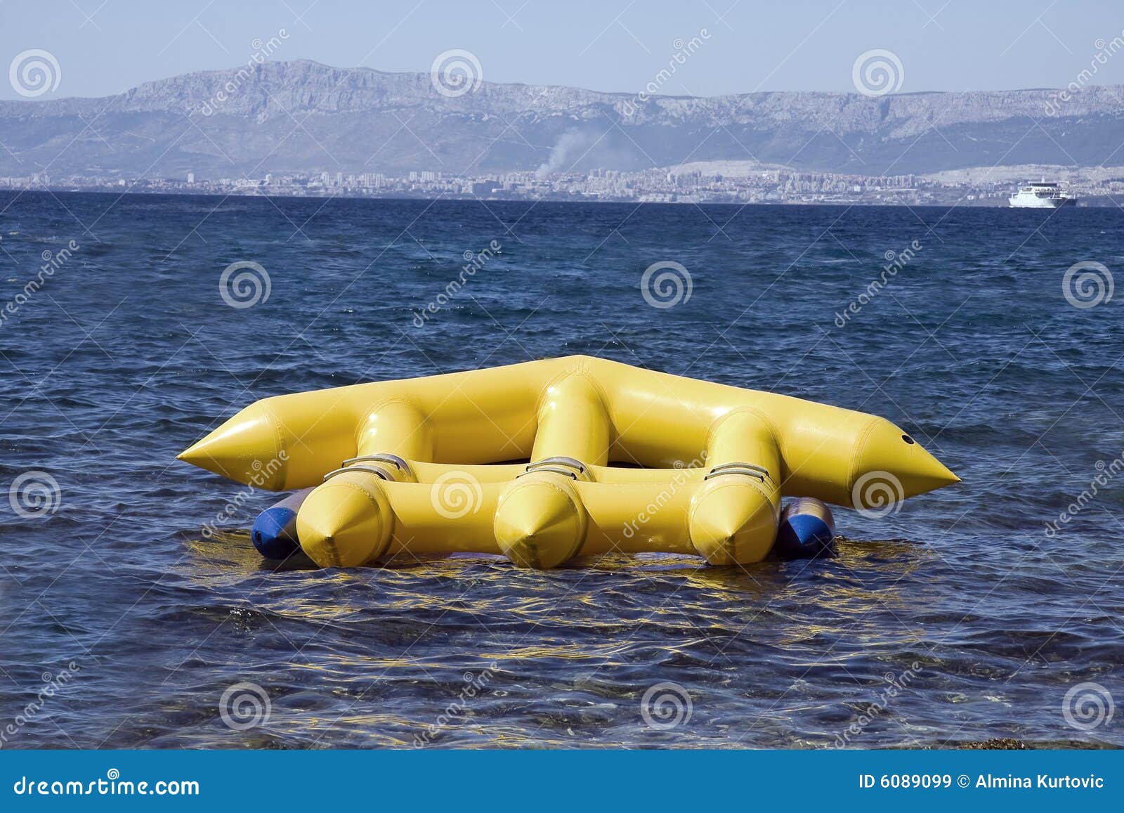Yellow Inflatable Boat Royalty-Free Stock Image | CartoonDealer.com ...