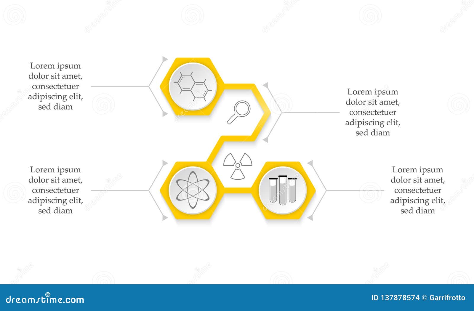 Yellow Infographic Vector Illustration | CartoonDealer.com #137878574