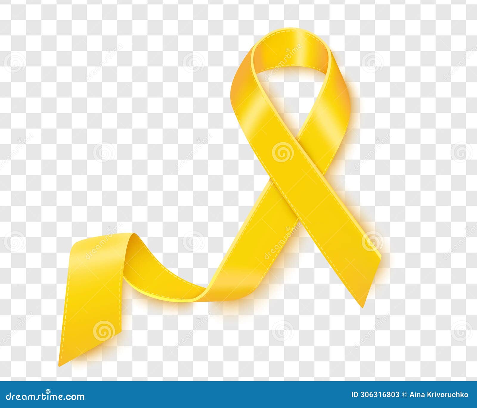 Yellow Information Ribbon on a Transparent Background. Bone Cancer and ... Yellow Information Ribbon on a Transparent Background. Bone Cancer and ...