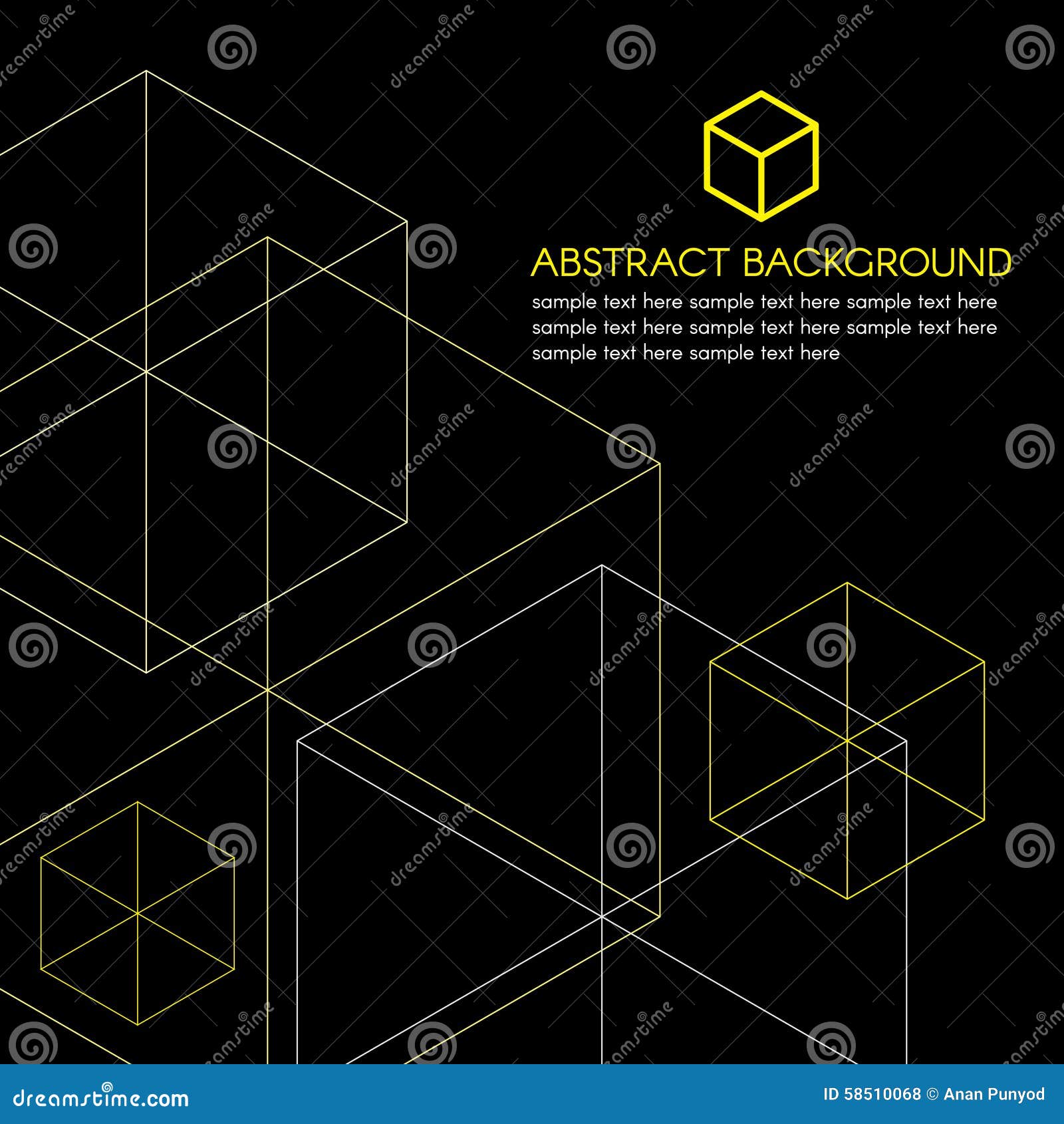 Yellow 3d Isometric Constructor From Building Lego Bricks Vector ...