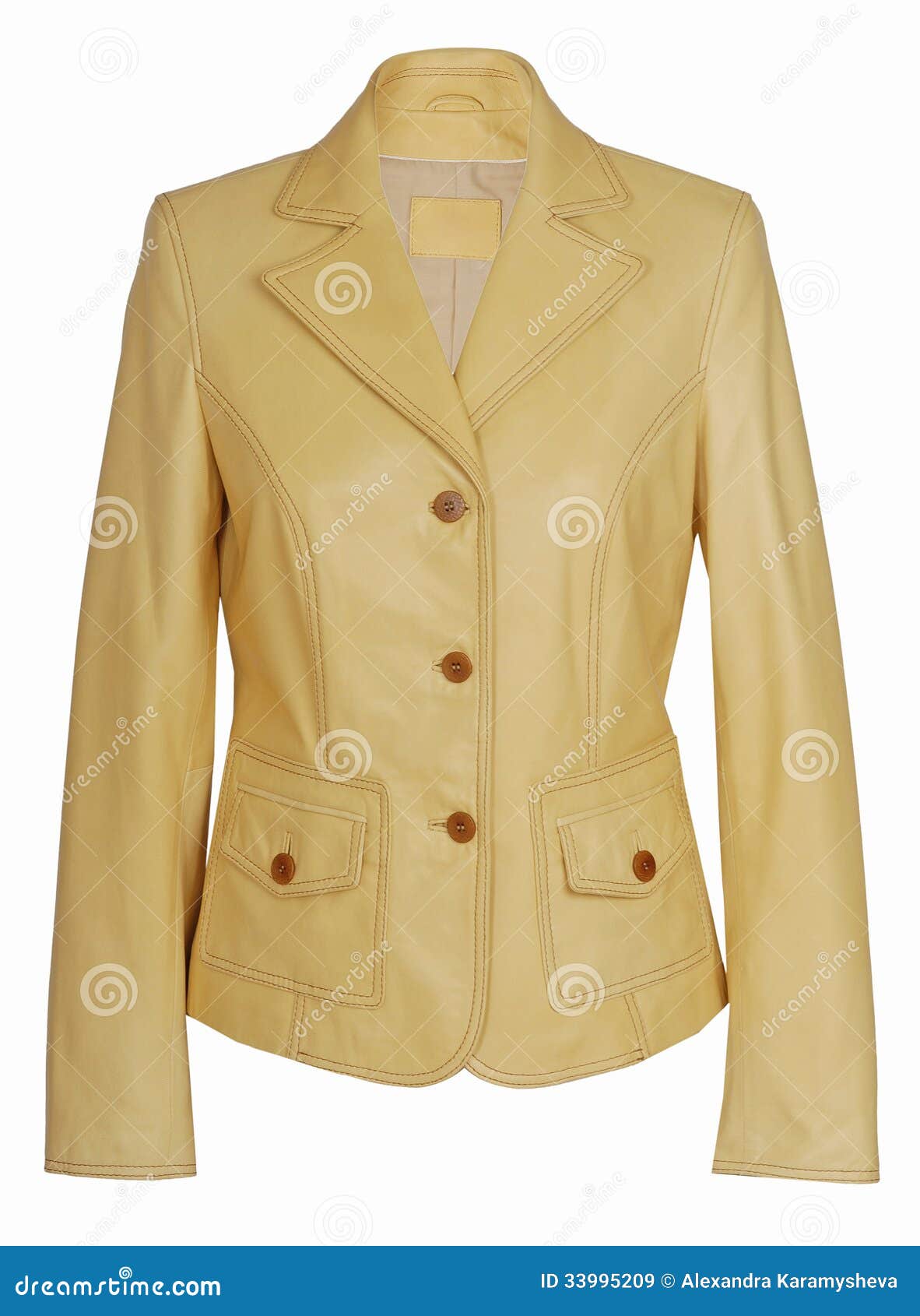 Yellow jacket stock image. Image of isolated, cloth, bright - 33995209