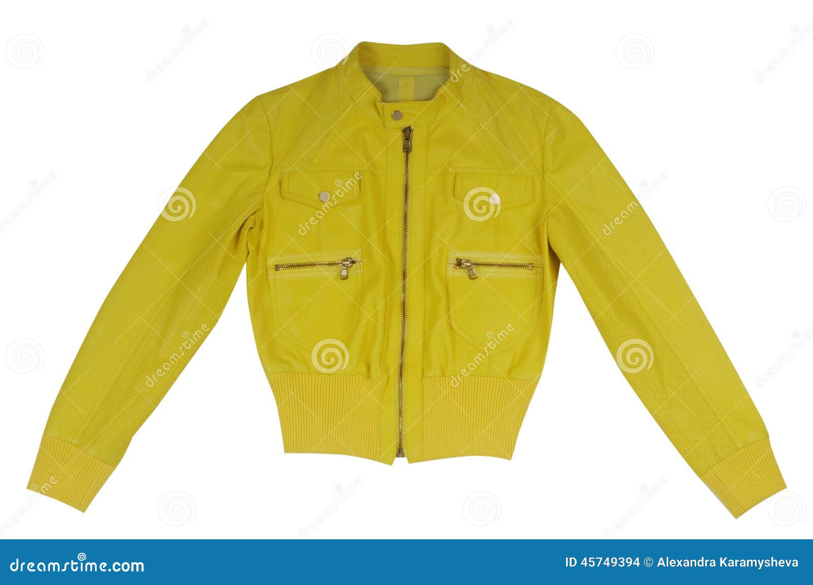 Yellow jacket isolated stock photo. Image of color, cloth - 45749394