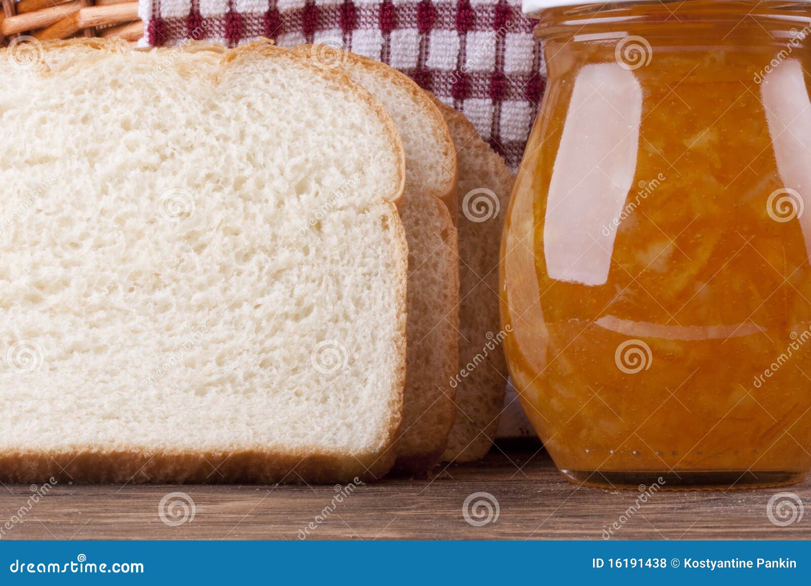 Yellow jam and bread stock photo. Image of sweet, cover - 16191438