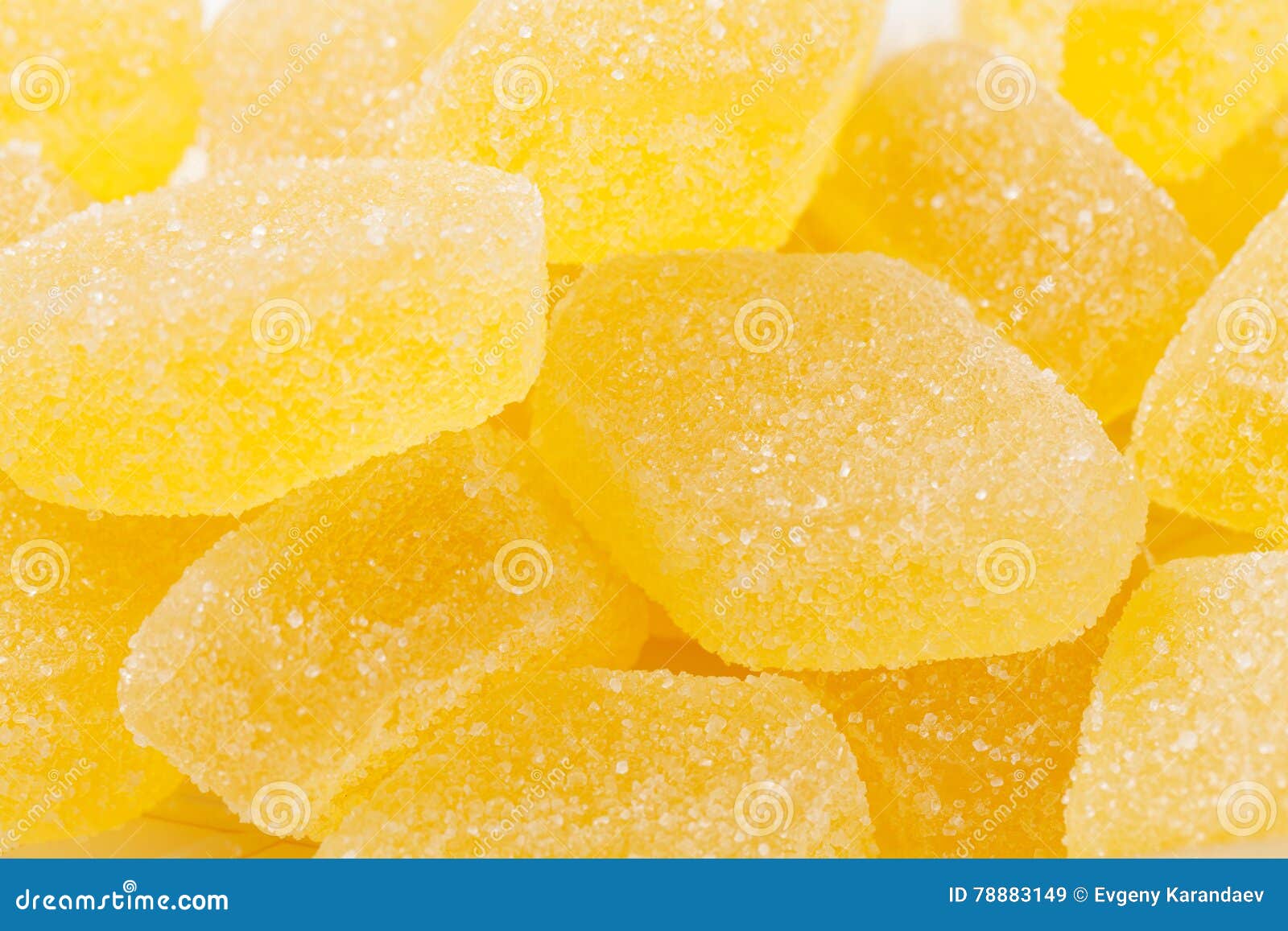Yellow Jelly Candies Closeup Stock Image - Image of colorful, candies ...