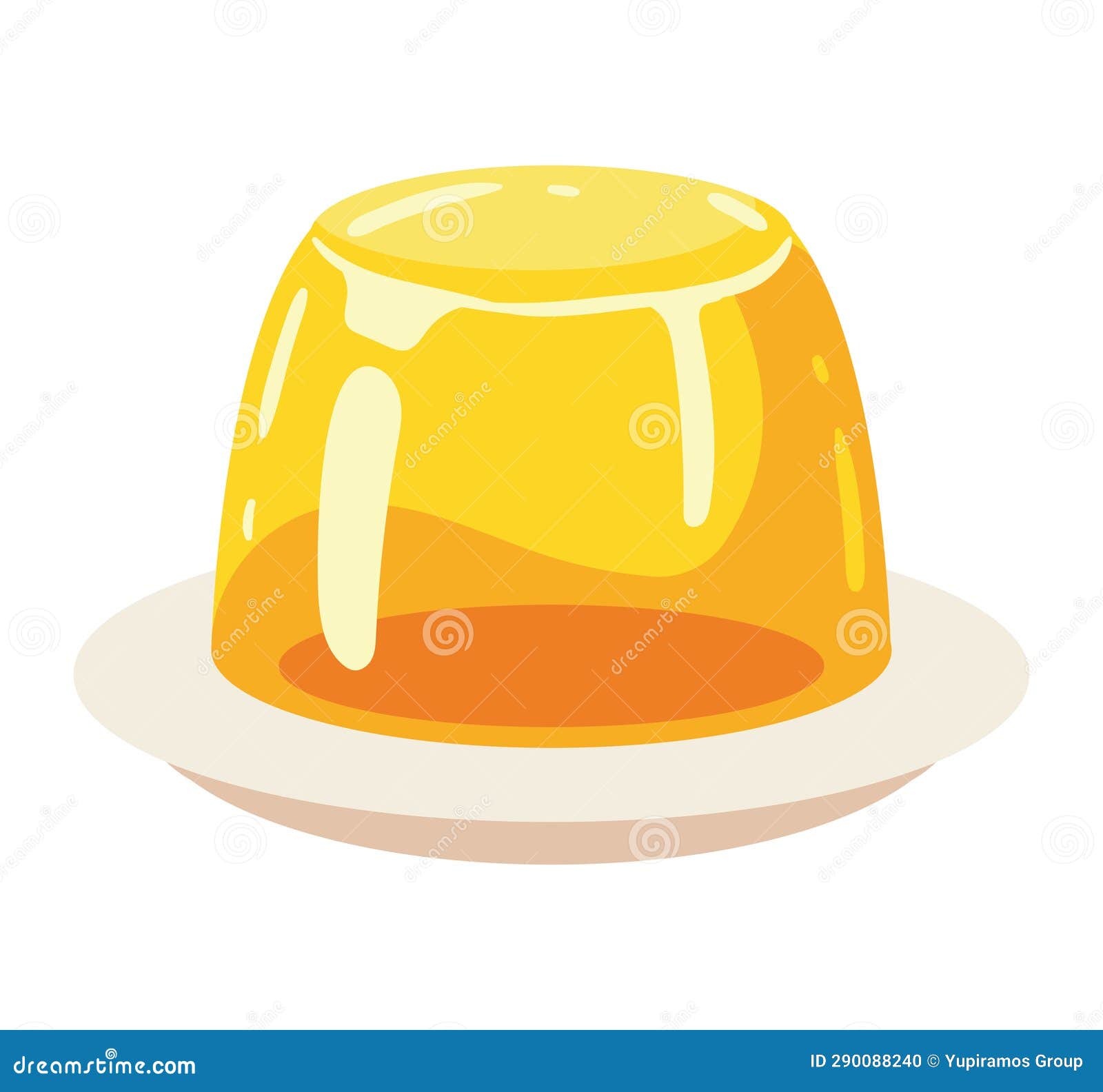 Yellow jelly design stock vector. Illustration of healthy - 290088240