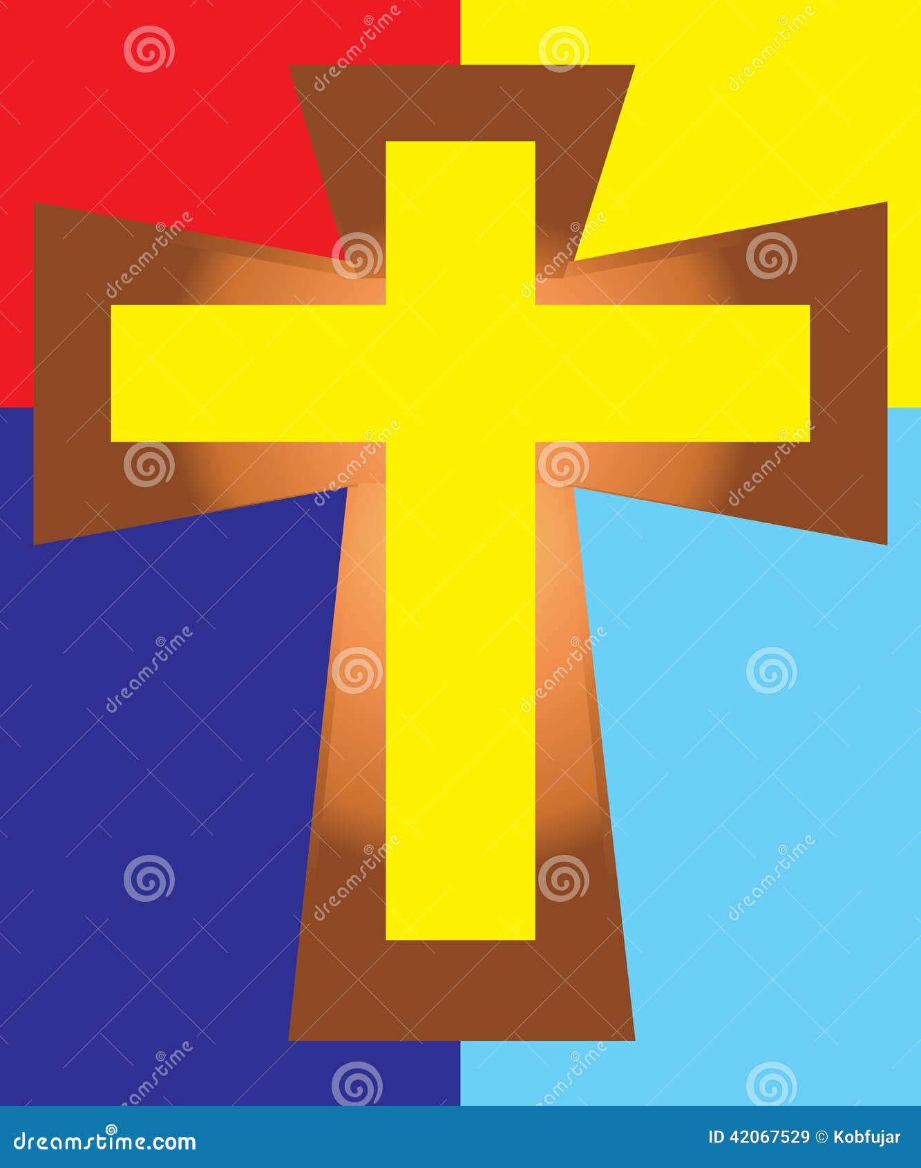 Yellow Jesus Christ On The Cross With A Crown Of Thorns Jesus Of ...