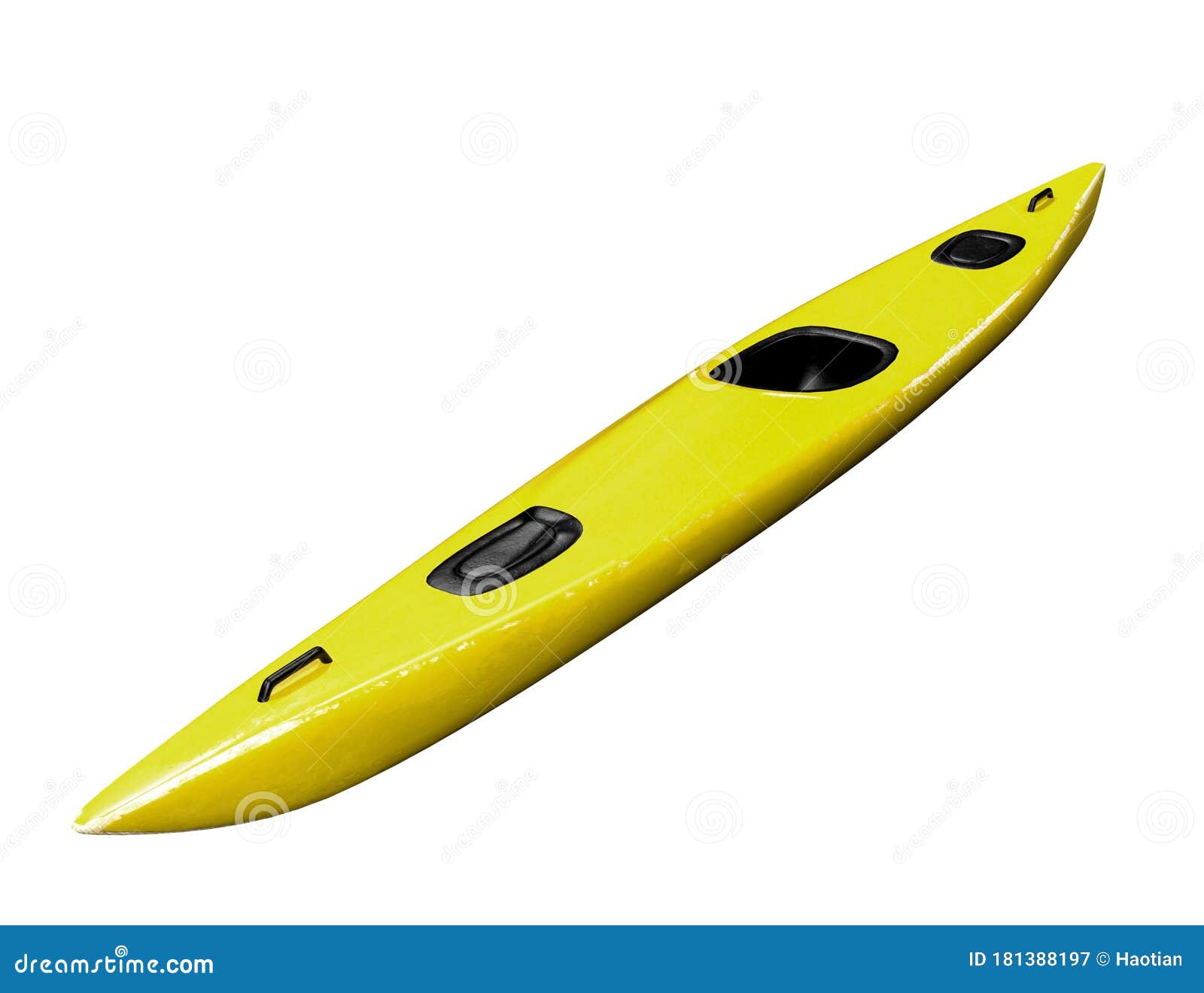Yellow Kayak 3D Render stock illustration. Illustration of sport ...