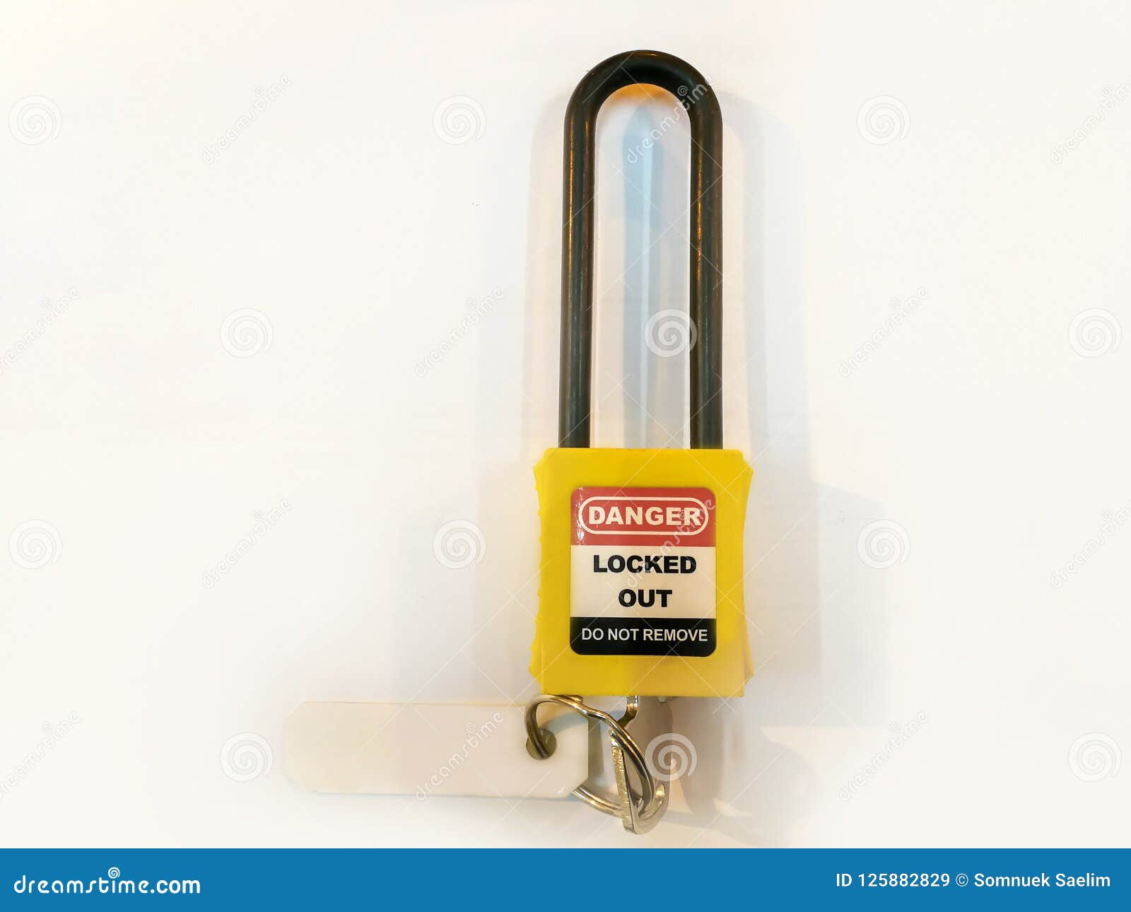 Yellow Key Lock and Tag for Process Cut Off Electrical,the Toggle T ...