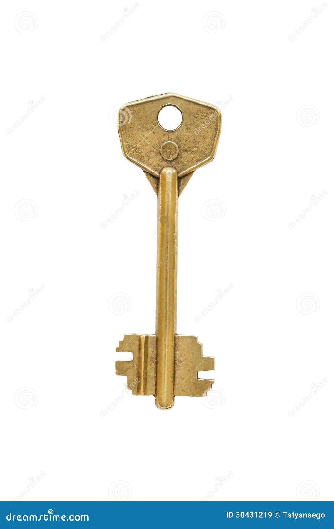 Yellow key stock image. Image of door, bronze, isolate - 30431219