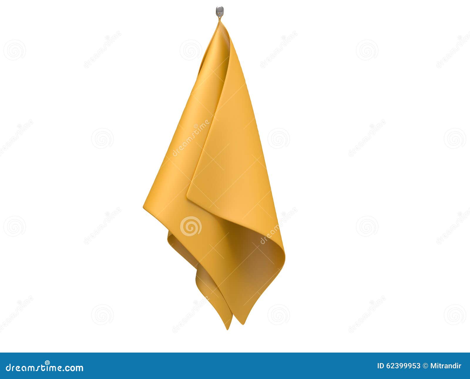 Yellow kitchen cloth stock illustration. Illustration of linen - 62399953