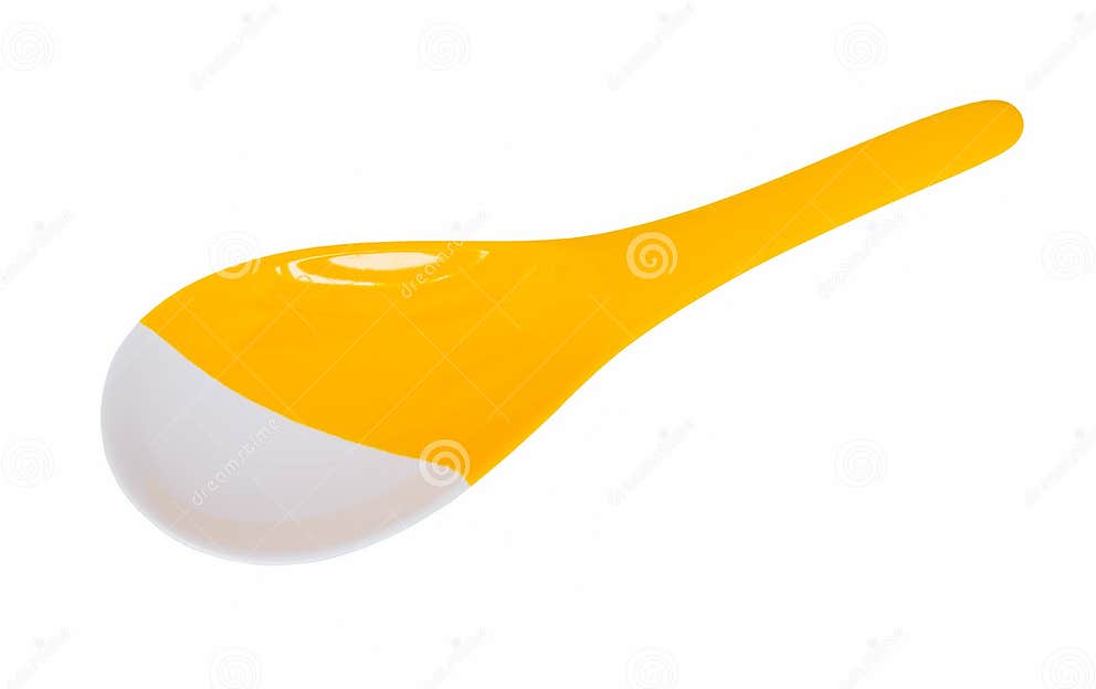 Yellow kitchen ladle stock photo. Image of cook, equipment - 42173020