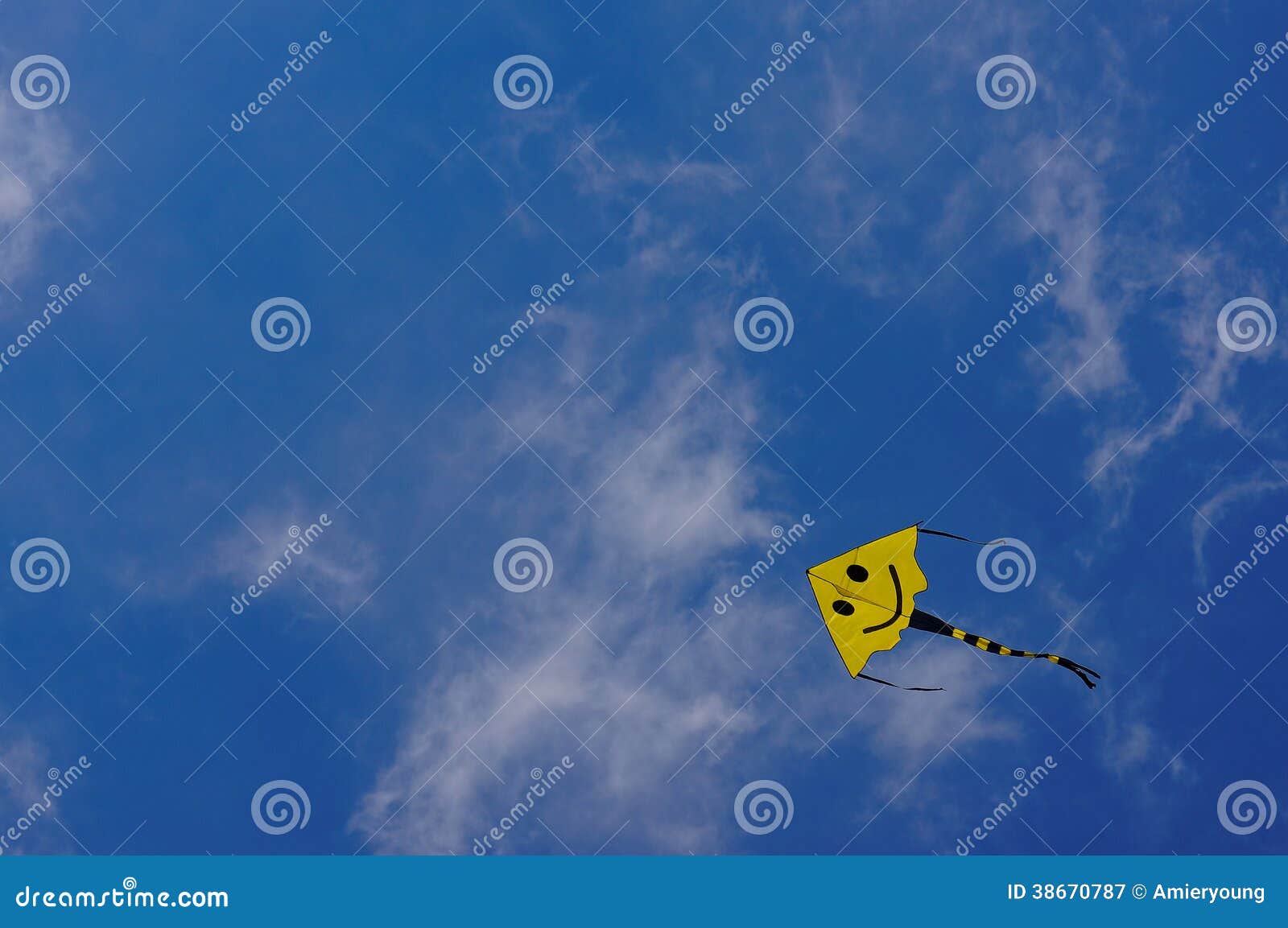 Yellow kite stock image. Image of kite, cloud, yellow - 38670787