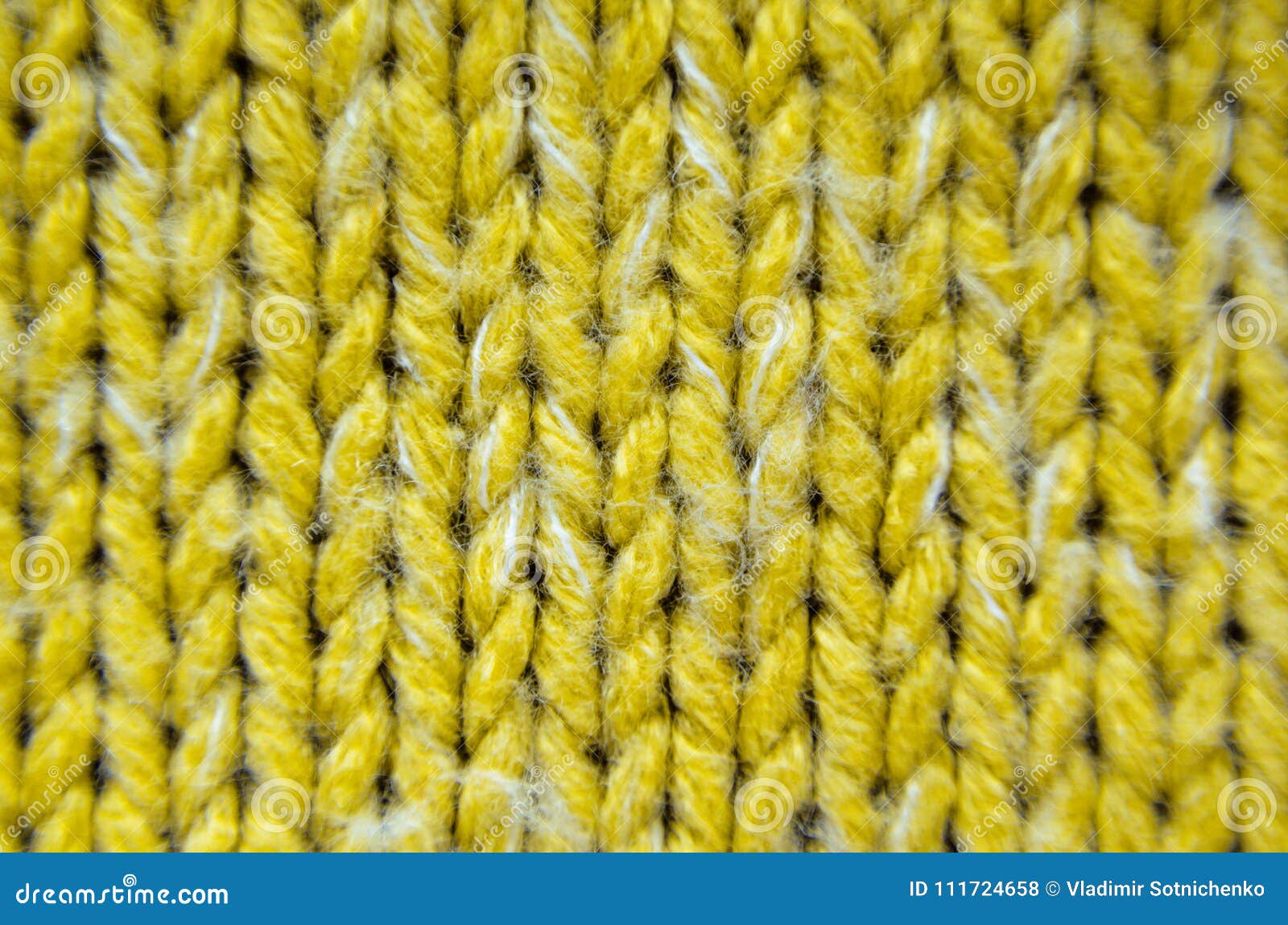Yellow Knit Texture Close-Up Stock Photo - Image of macro, fiber: 111724658