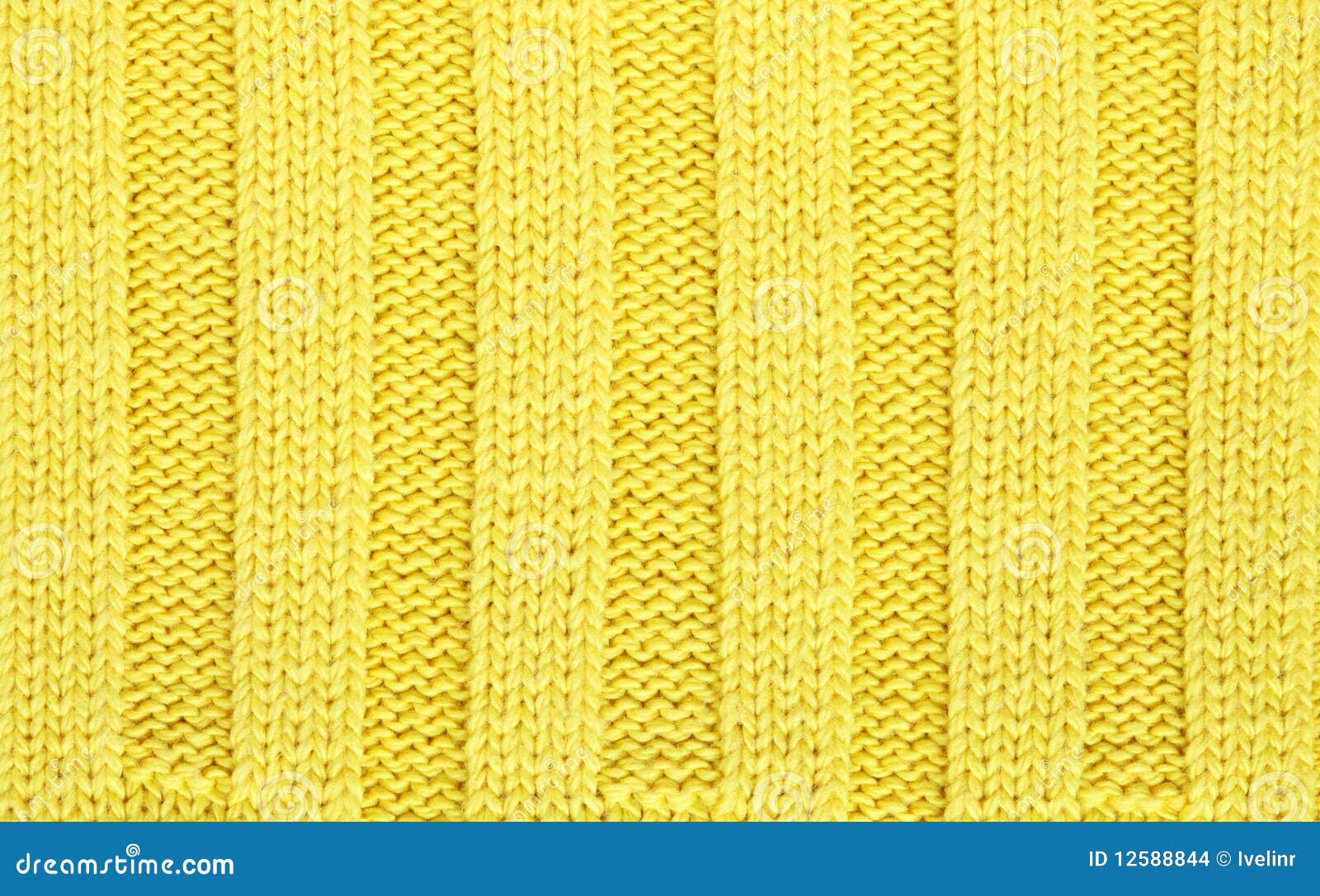 Yellow Knitted Fabric Textured Background Stock Photo - Image of ...