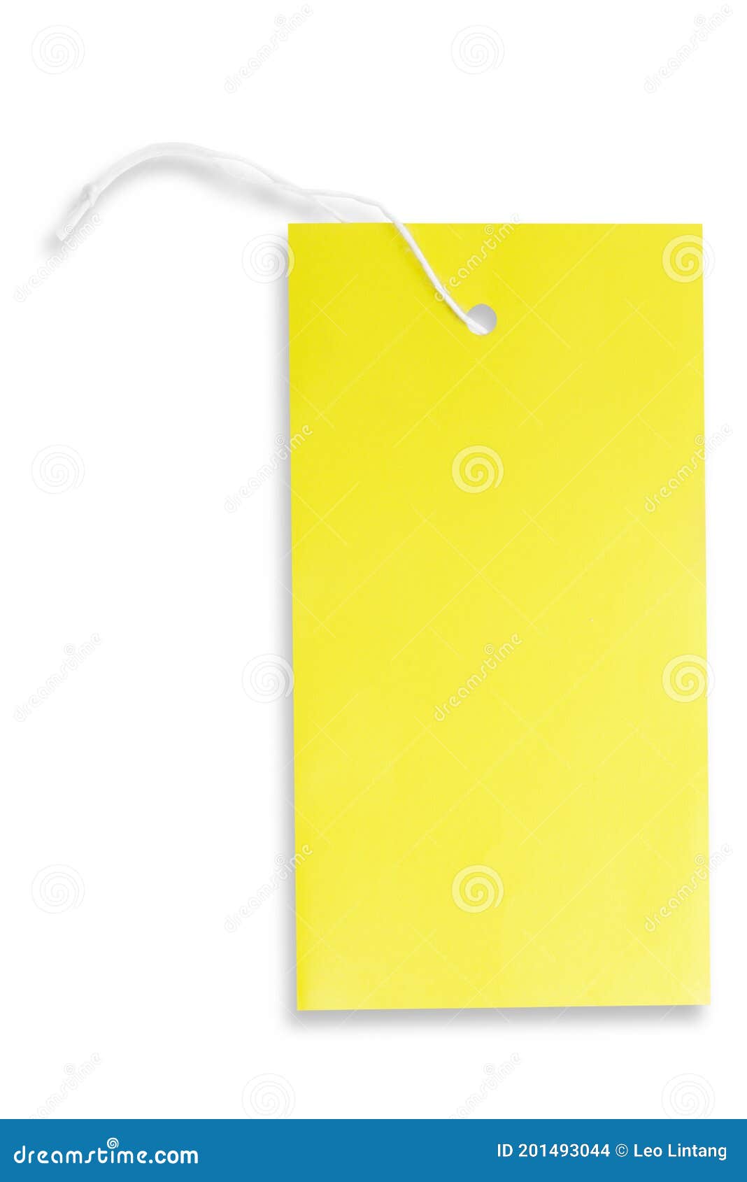 Yellow label tag stock photo. Image of pricing, paper - 201493044