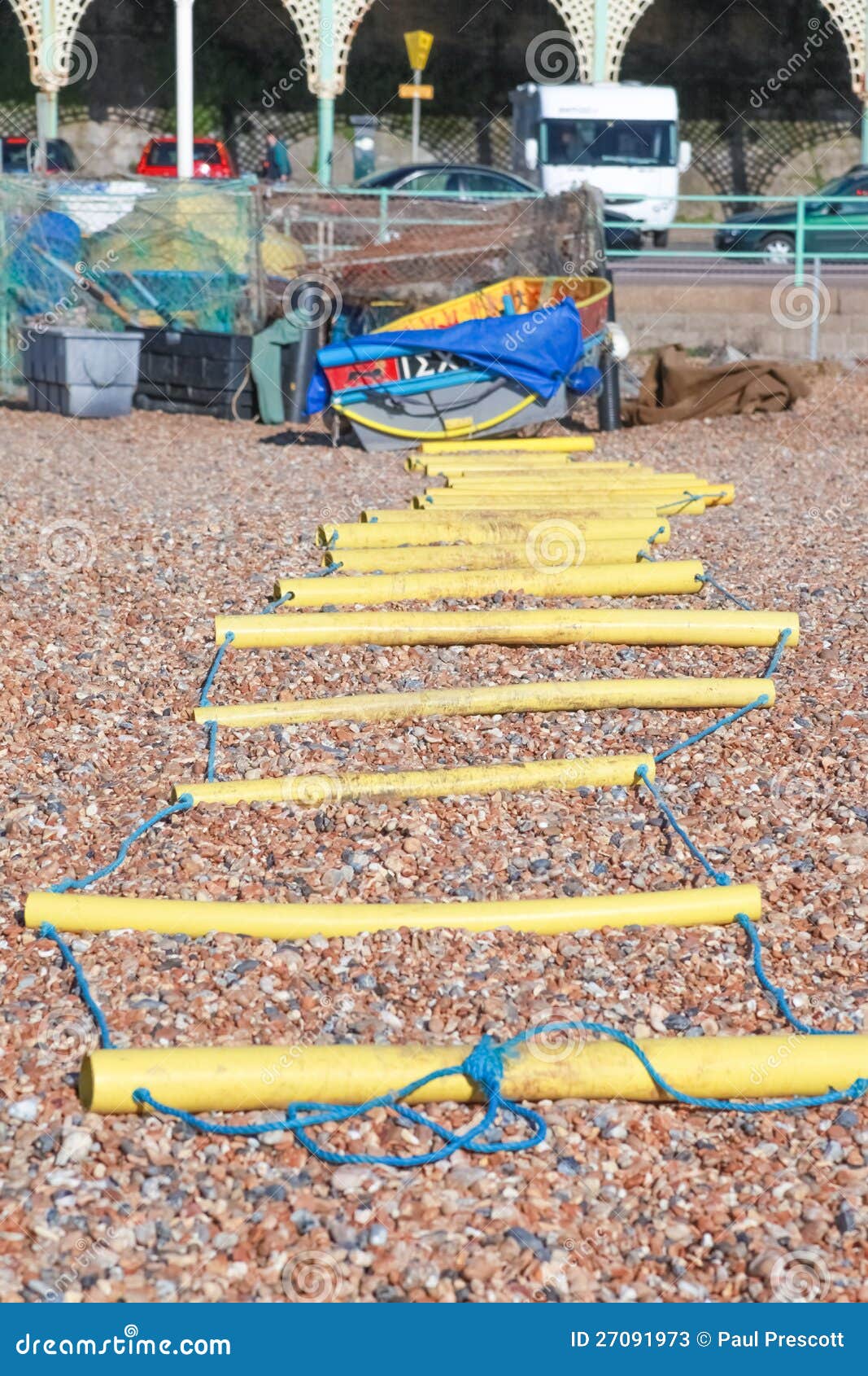 Yellow ladder stock image. Image of house, yellow, seaside - 27091973