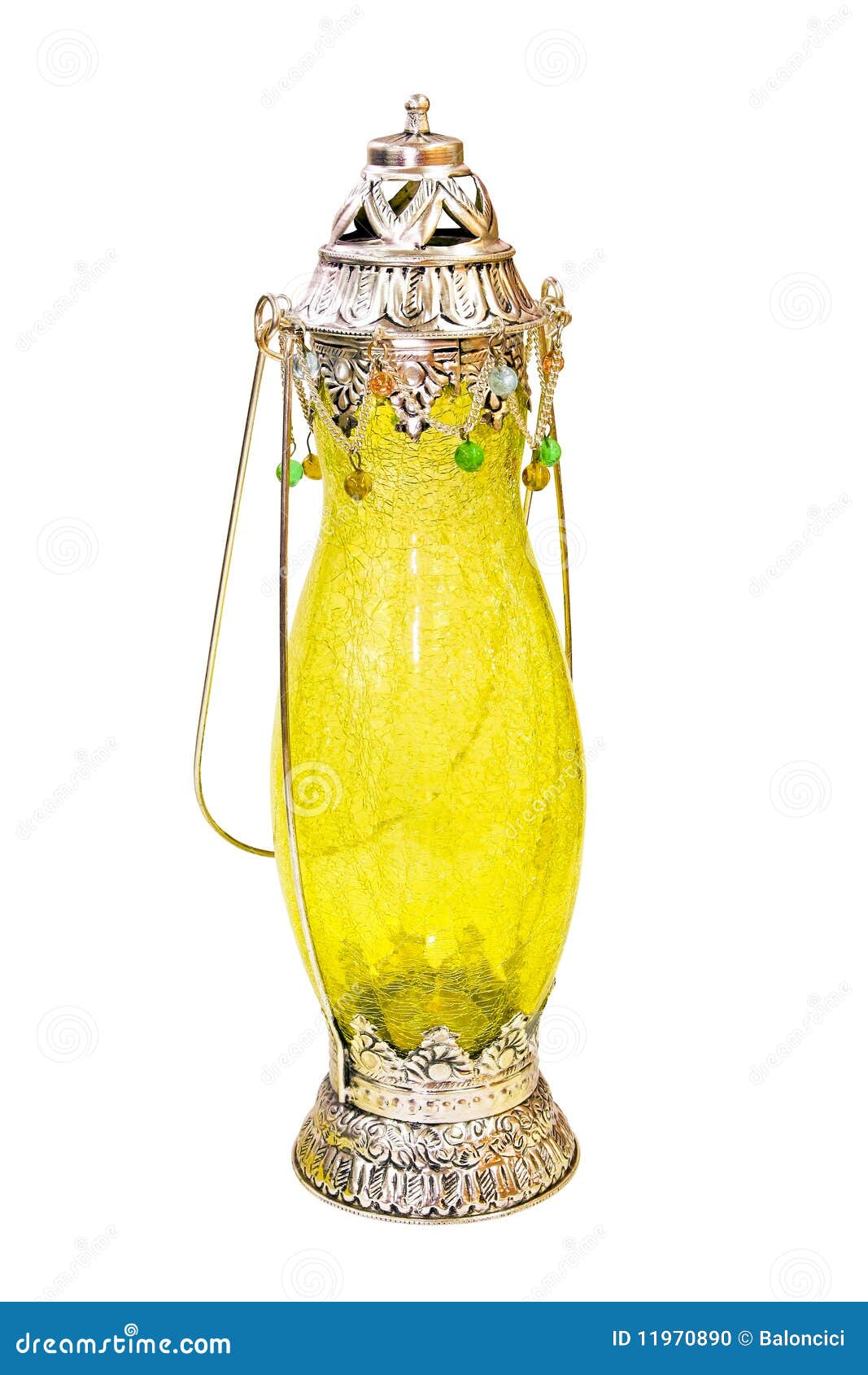 Yellow lamp stock photo. Image of isolated, morocco, clipping - 11970890