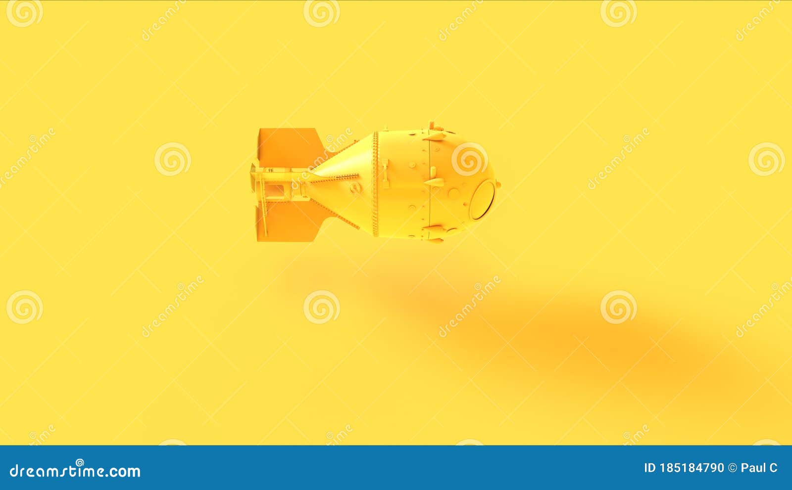 Yellow Large Atomic Bomb Neutron Bomb Thermonuclear Weapon Stock ...