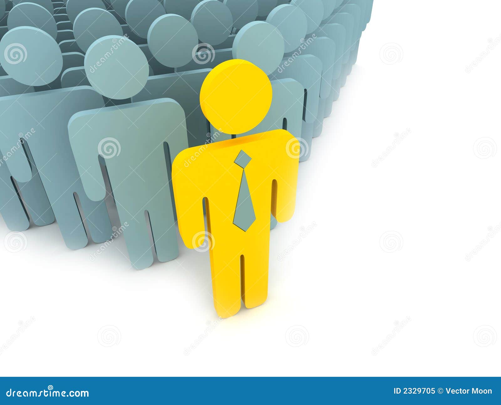 Yellow leader with people stock illustration. Illustration of ...