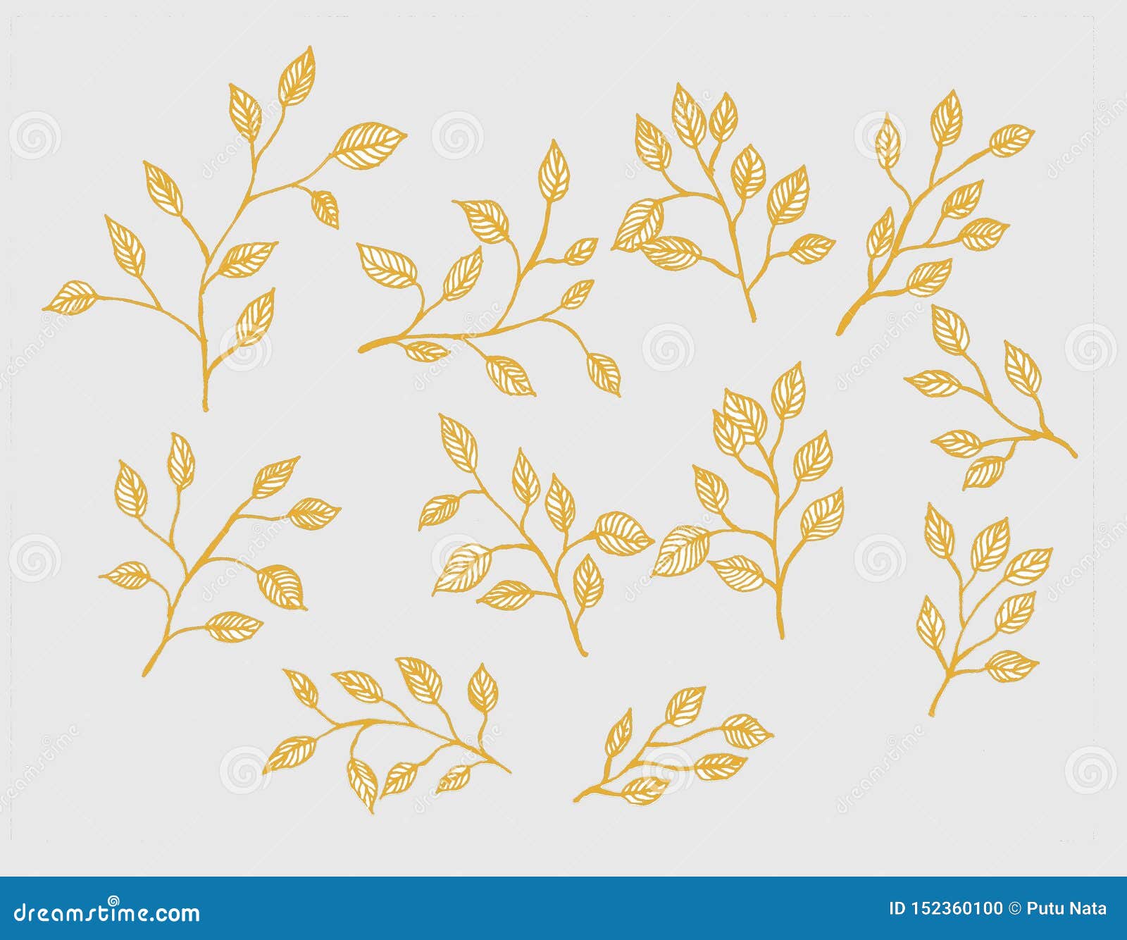 Yellow leaf stock illustration. Illustration of summer - 152360100