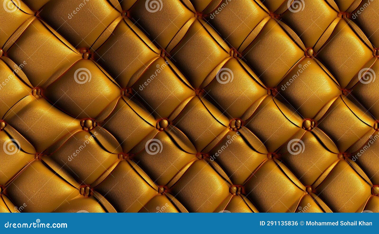 Yellow Leather with Golden Wire and Diamonds Seamless Pattern Bumped ...