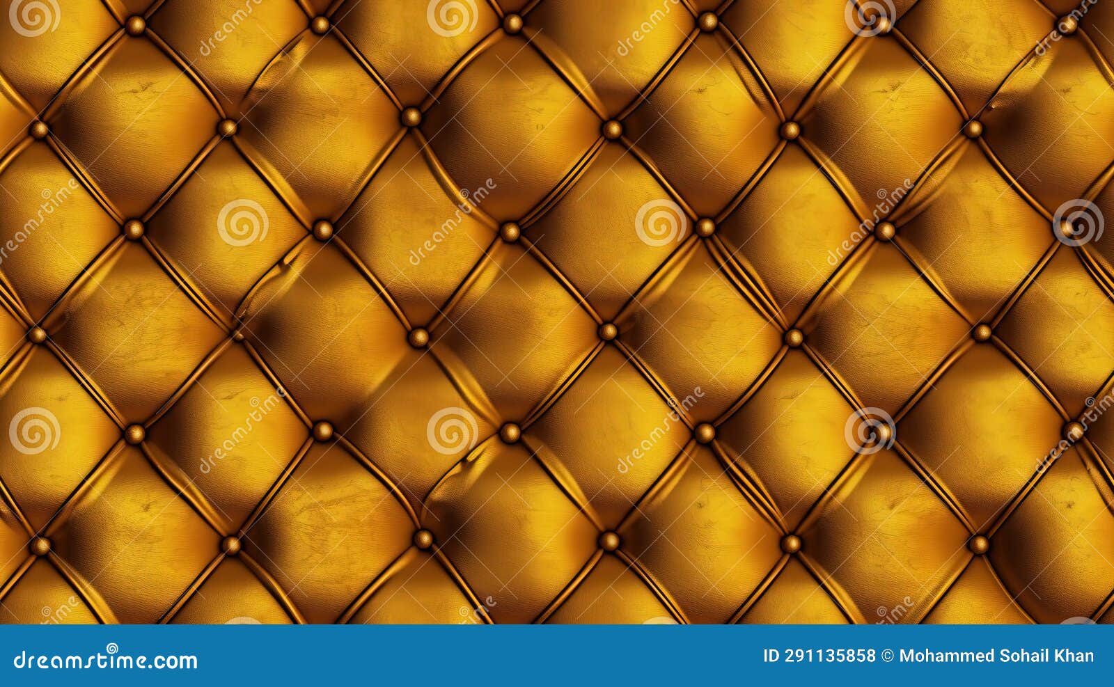 Yellow Leather with Golden Wire and Diamonds Seamless Pattern Bumped ...