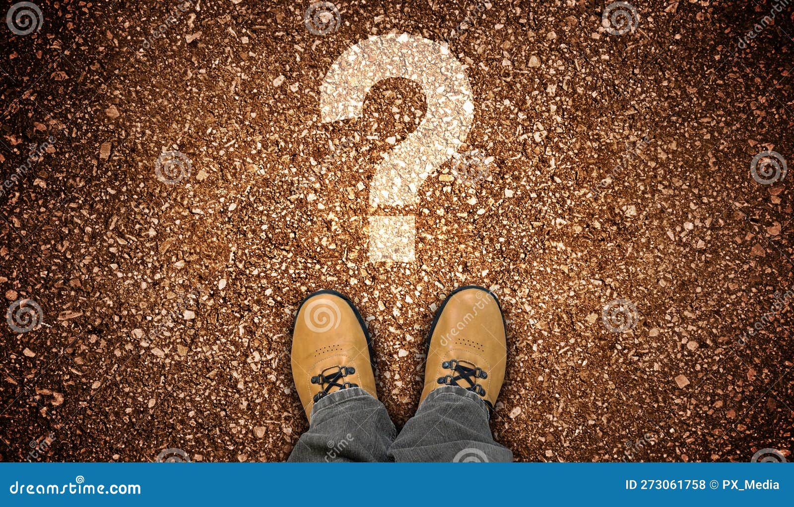 Yellow Leather Shoes and White Question Mark Stock Photo - Image of ...