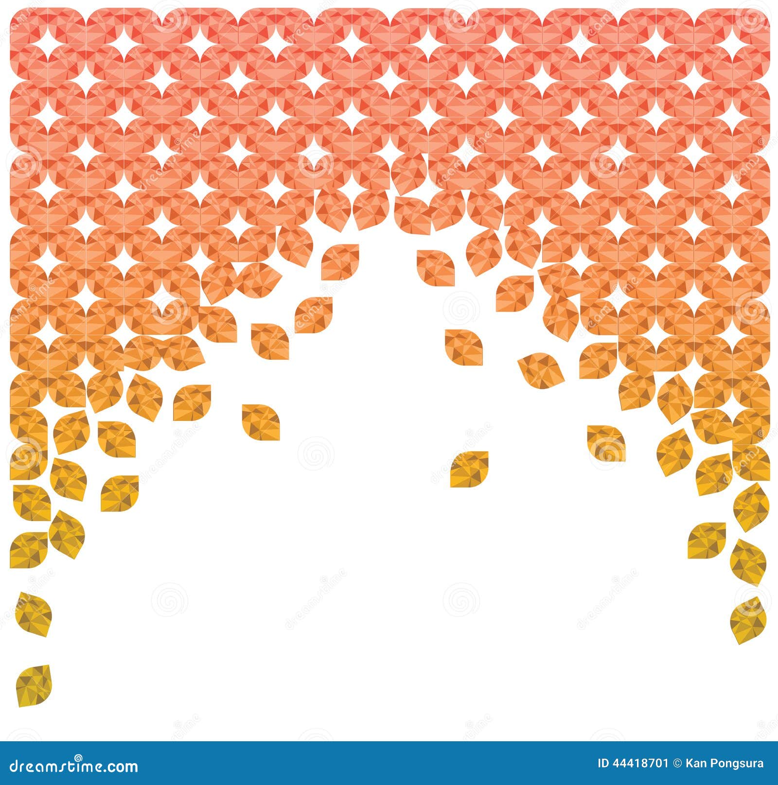 Yellow Leaves Abstract Background Stock Vector - Illustration of ...