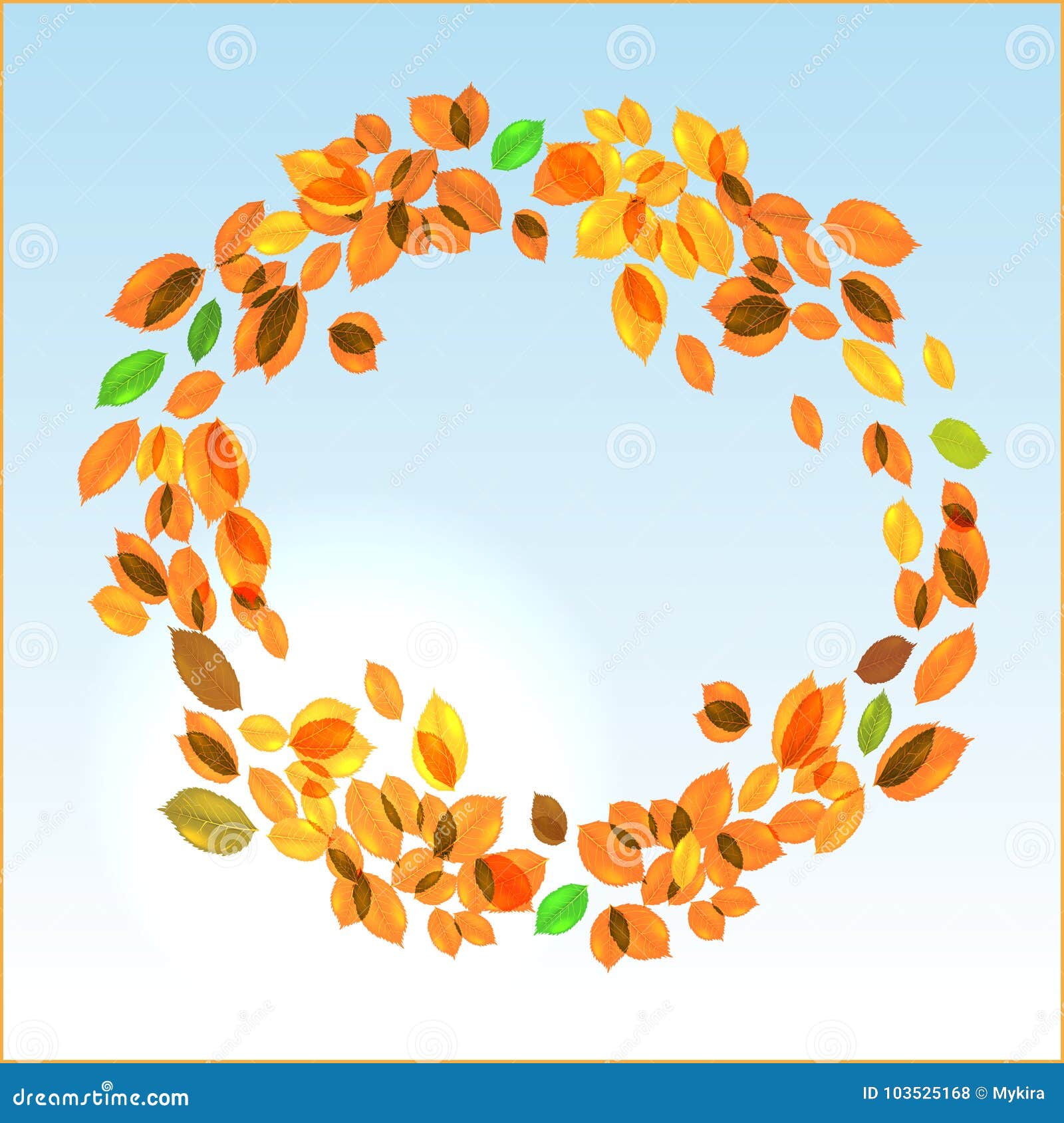 Yellow Leaves Vector Fall Background Stock Vector - Illustration of ...