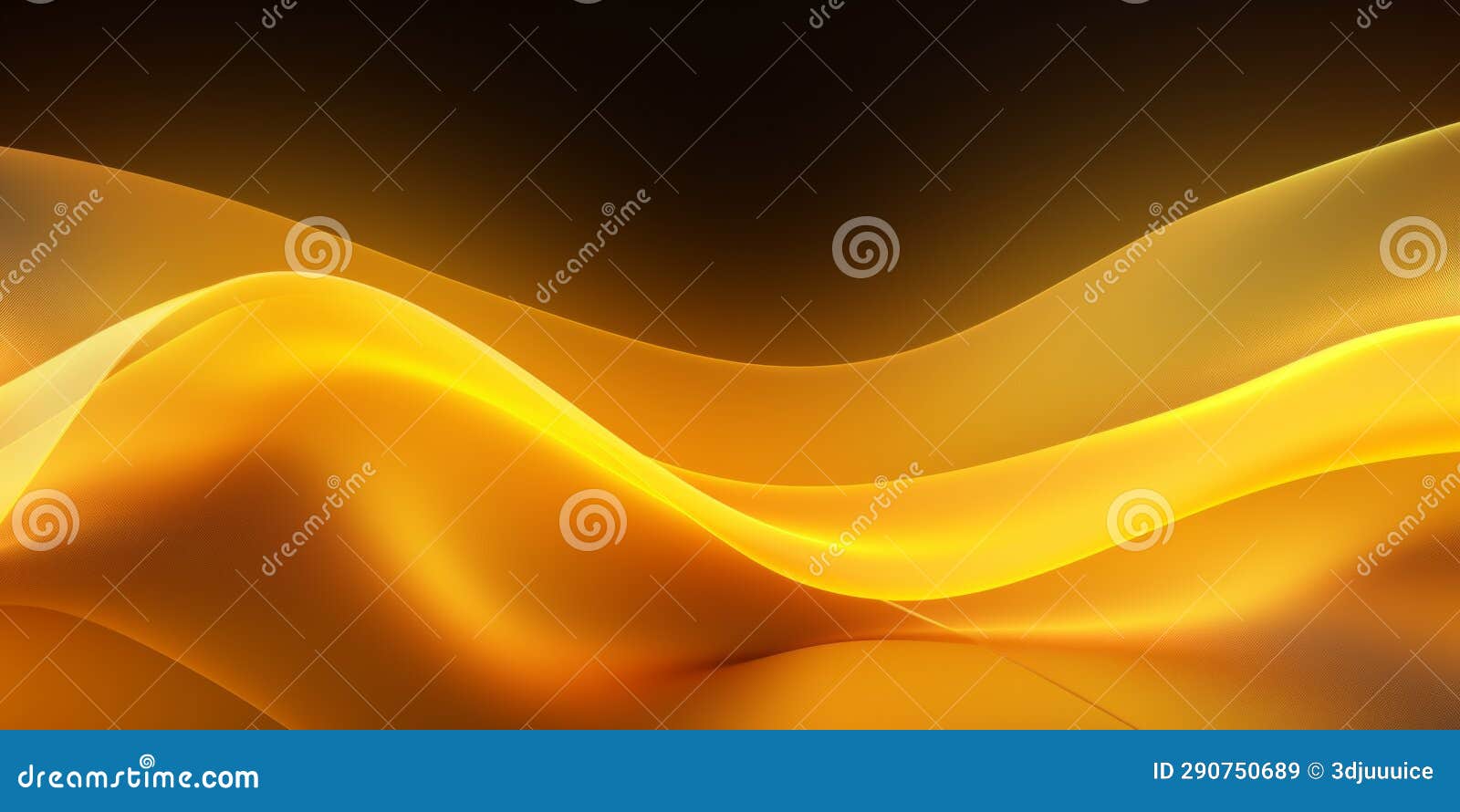 Yellow LED Creative Abstract Wavy Texture. Stock Illustration ...