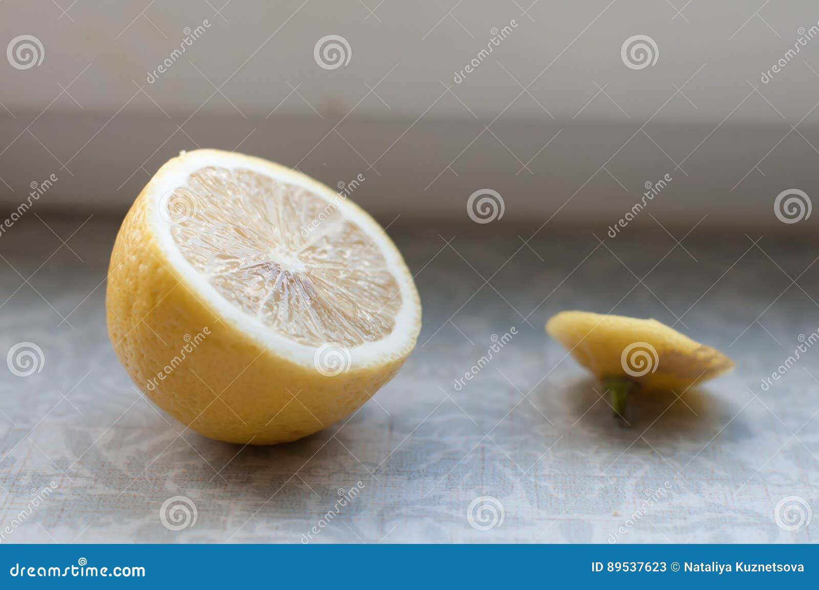 Yellow lemon cutted half stock image. Image of fruit - 89537623