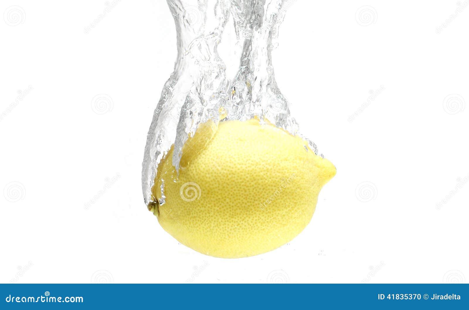 Yellow Lemon Drop into Water Stock Photo - Image of food, citrus: 41835370