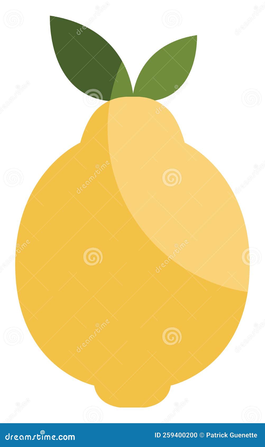 Yellow lemon, icon stock vector. Illustration of juice - 259400200