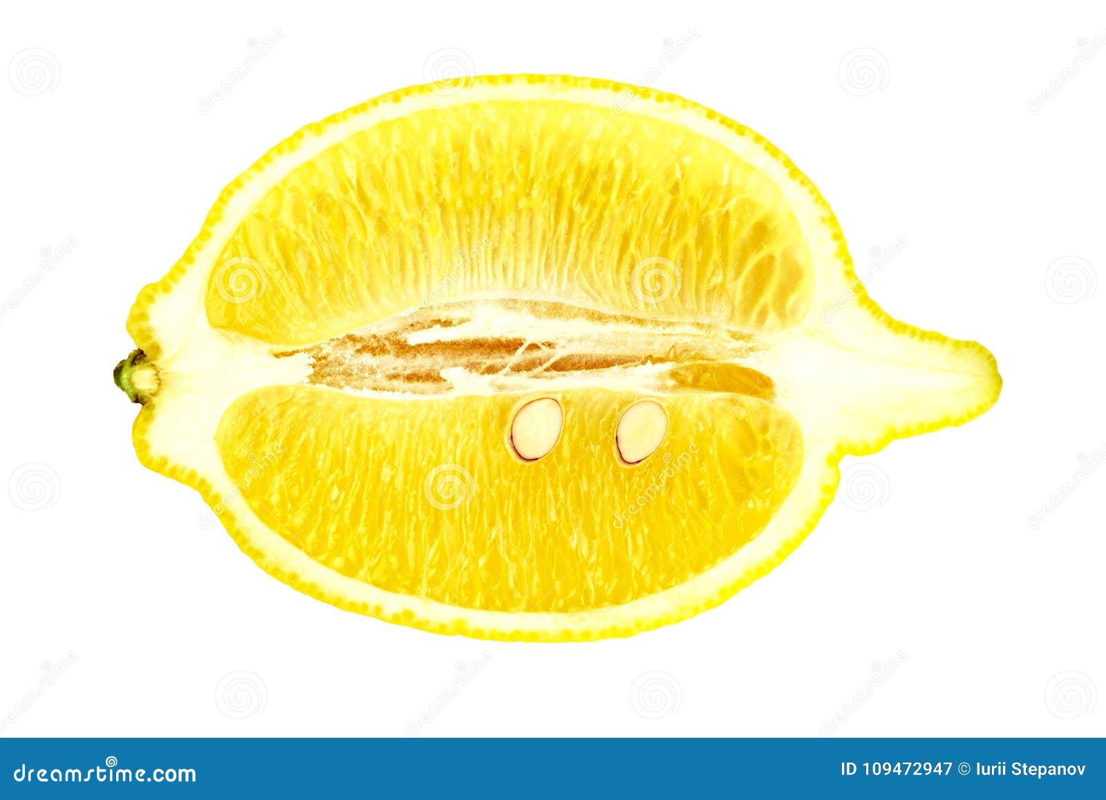Yellow Lemon Isolated on White Stock Image - Image of peel, copy: 109472947