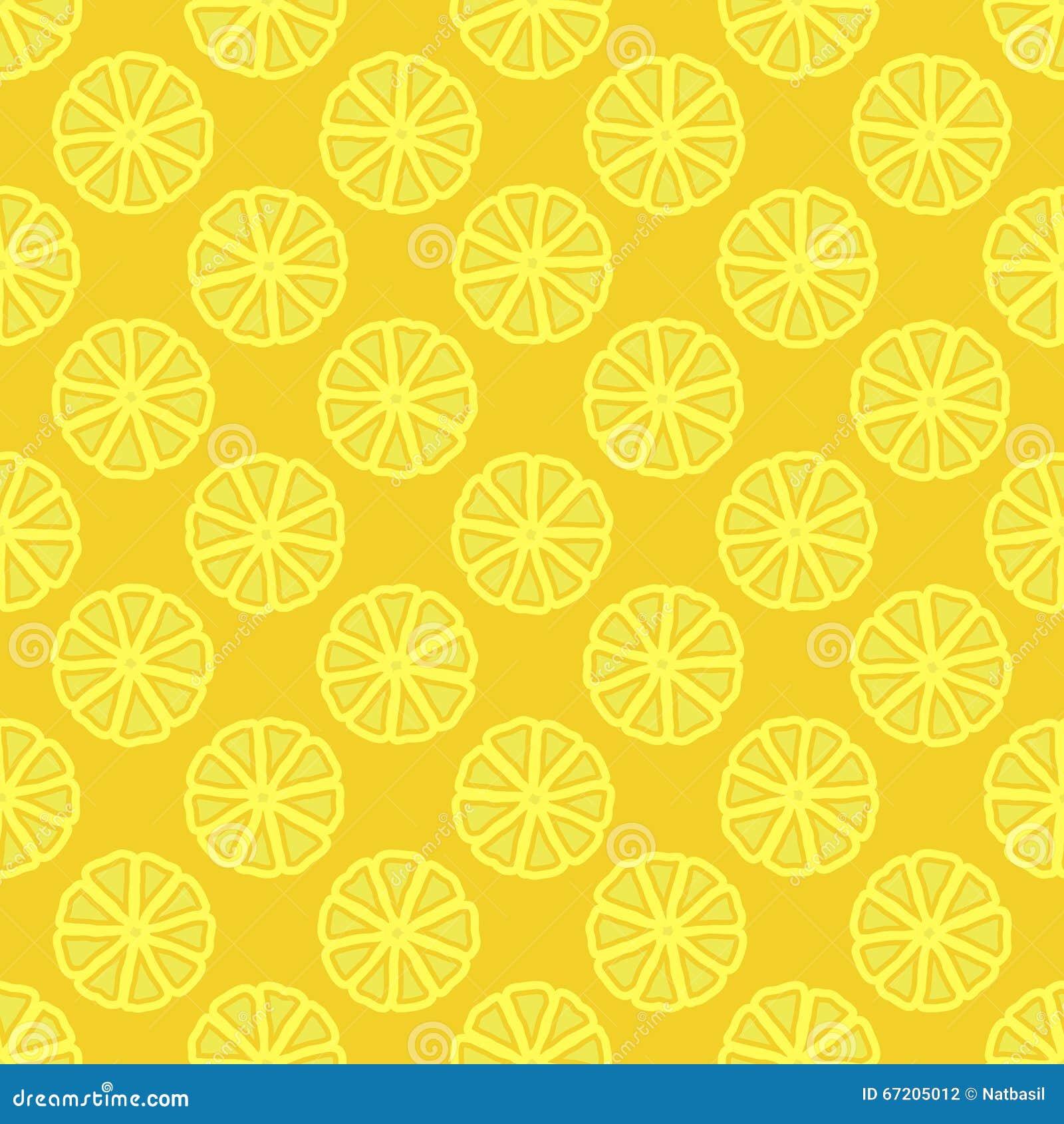 Yellow Lemon Seamless Pattern Stock Vector - Illustration of nature ...