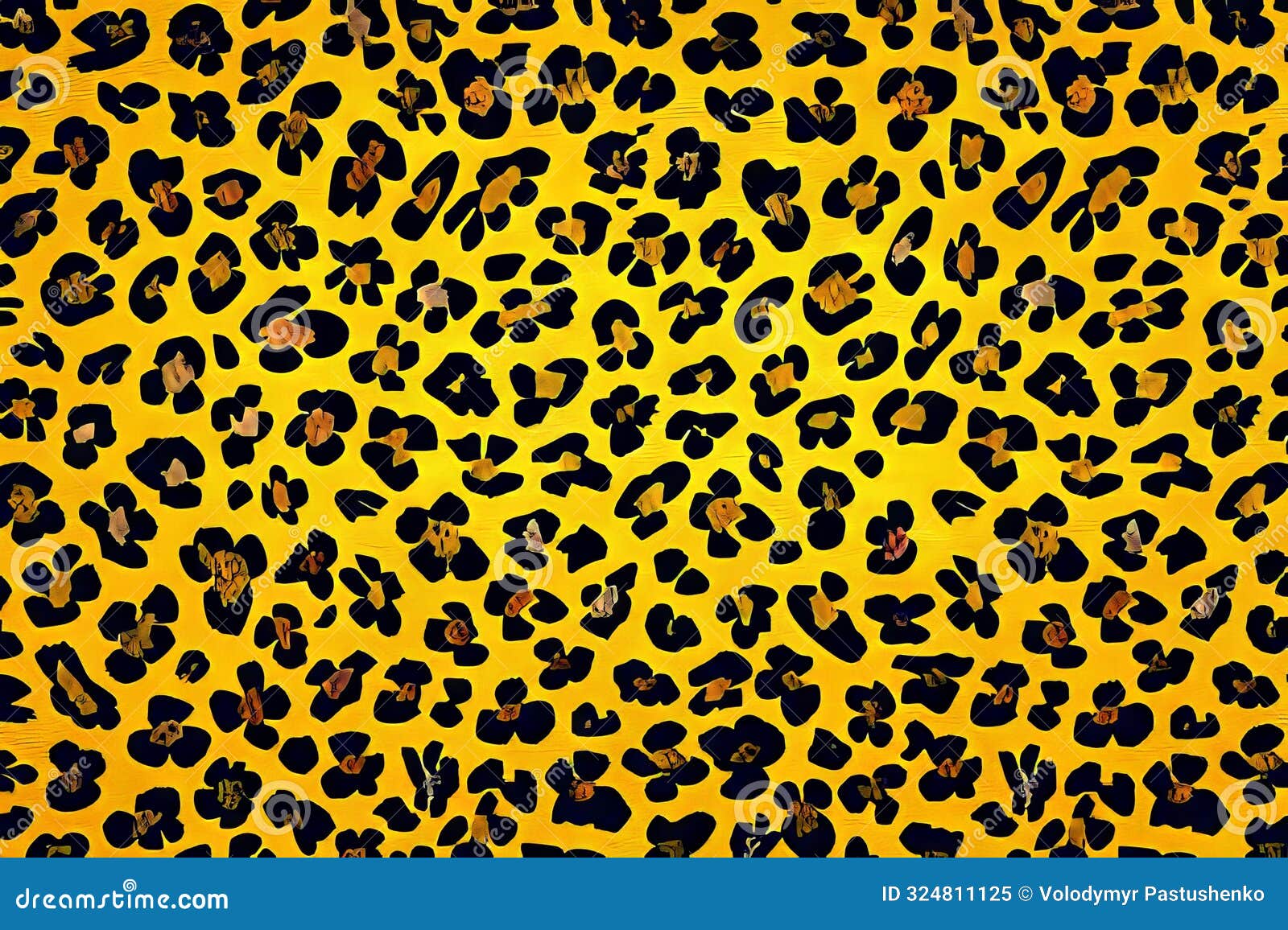 Leopard Print Pattern. Animal Texture Background Sample. Jaguar Skin ...