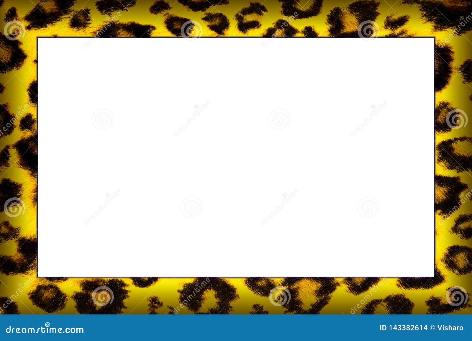 Leopard Print Frame stock illustration. Illustration of text - 143382614