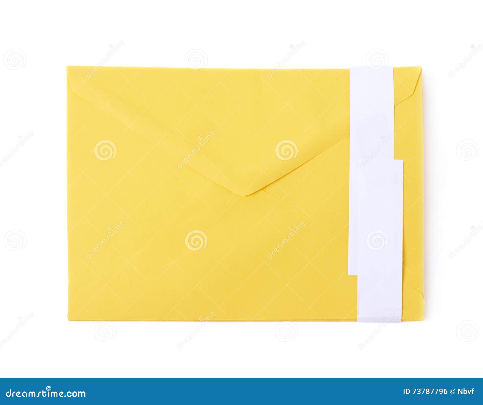 Yellow Letter Envelope Isolated Stock Photo - Image of communication ...