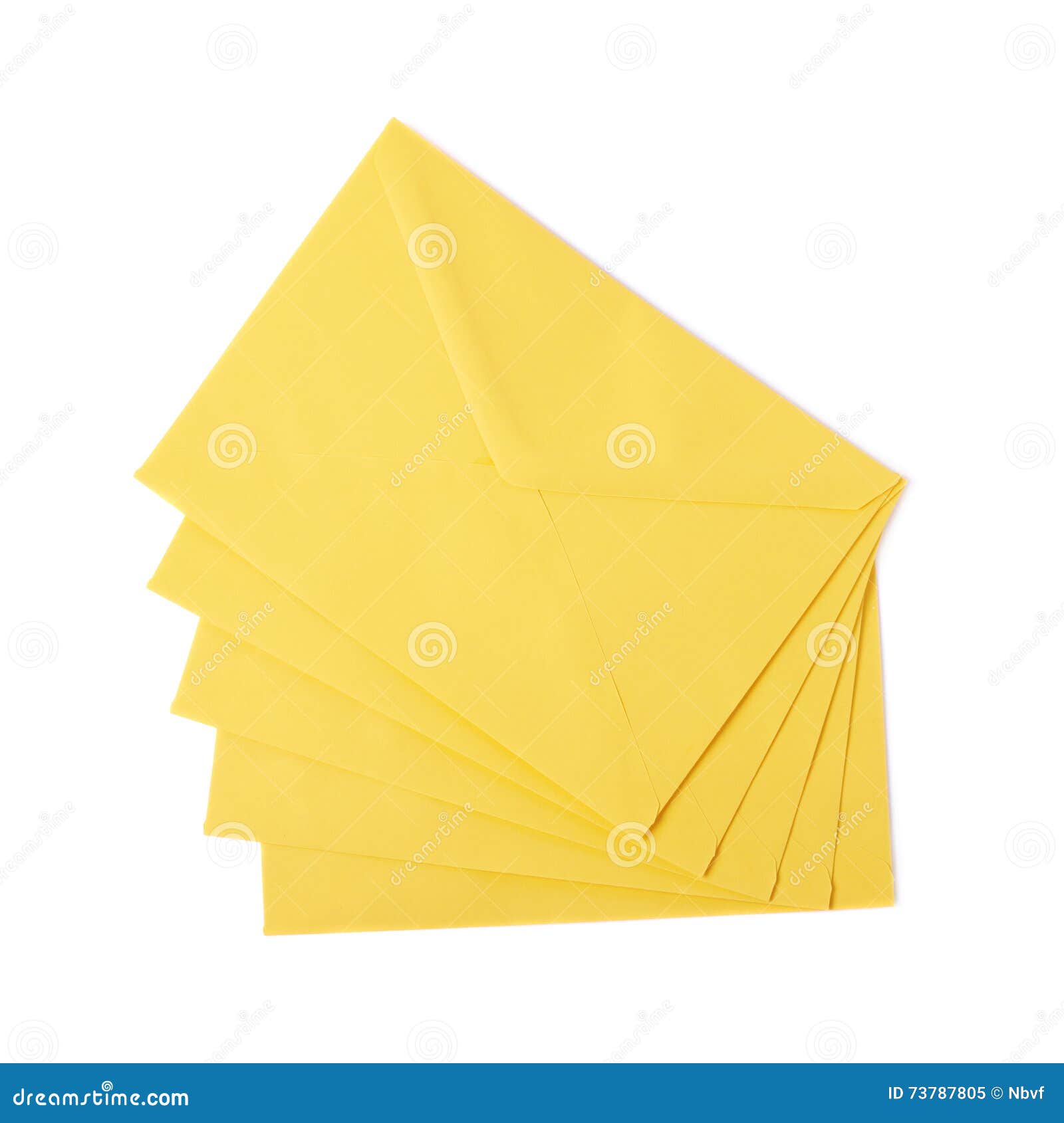 Yellow Letter Envelope Isolated Stock Image - Image of invitation ...