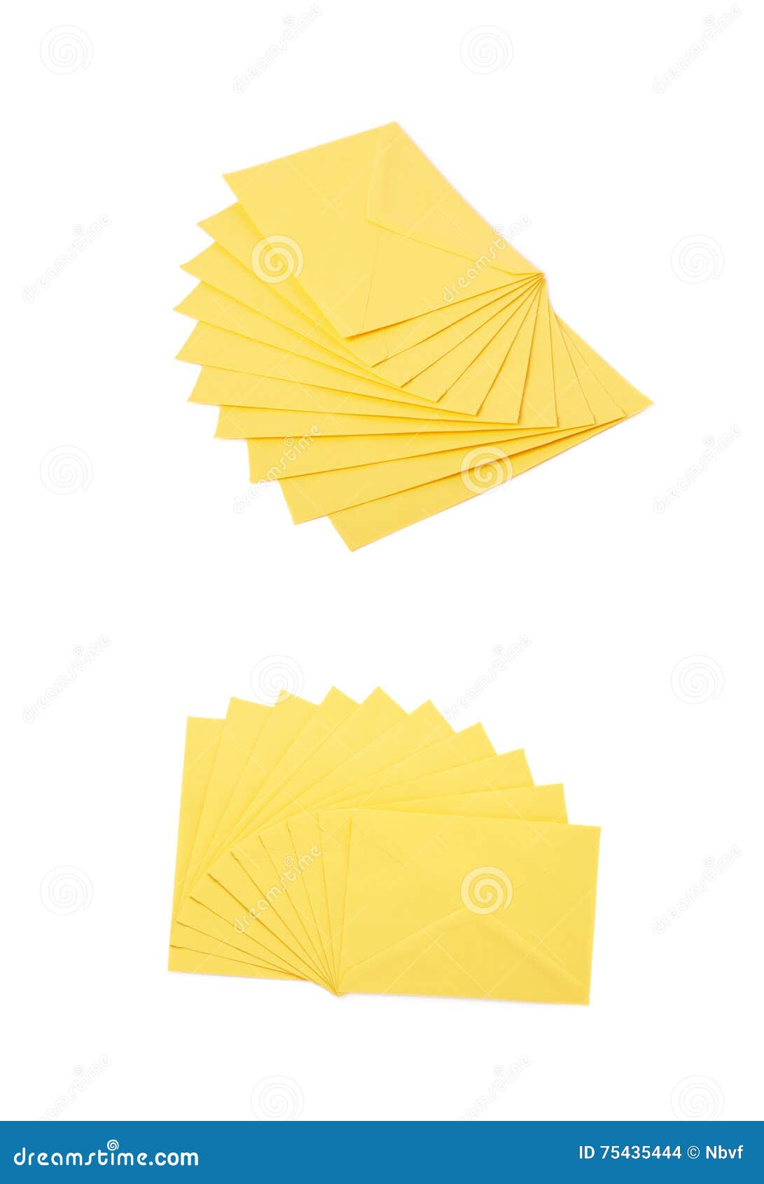 Yellow Letter Envelope Isolated Stock Photo - Image of greeting, card ...