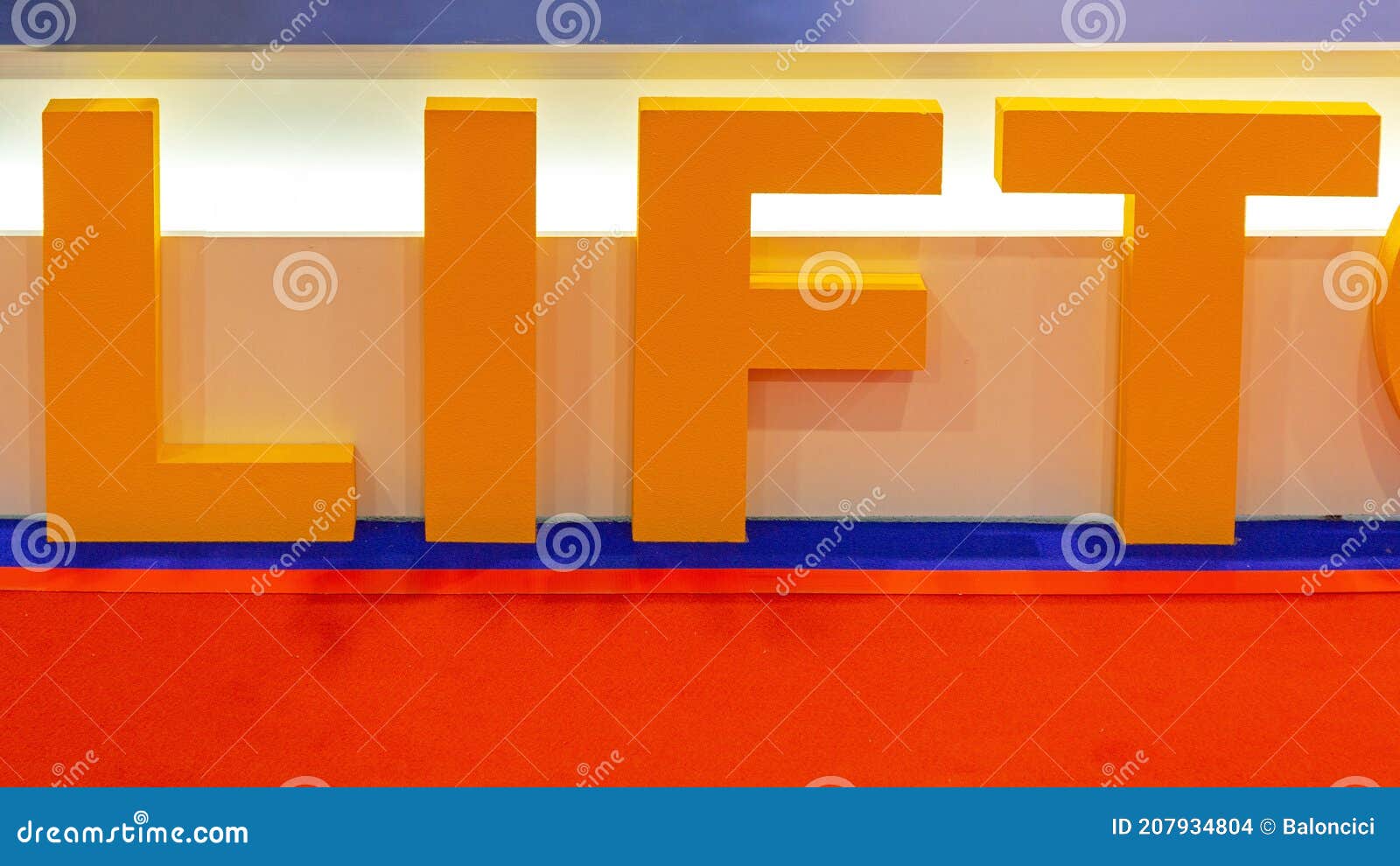 Lift Sign Stock Image | CartoonDealer.com #207141841