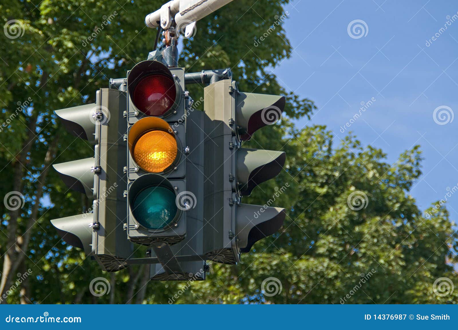 Yellow Light stock image. Image of wait, traffic, signal - 14376987