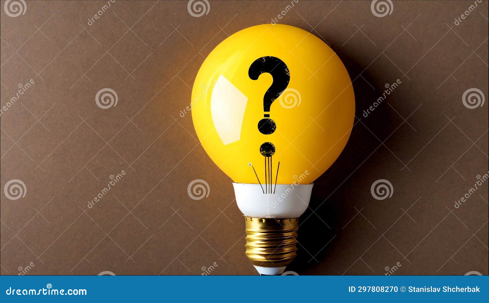 Yellow Light Bulb on the Wall Background. Electricity Stock Photo ...