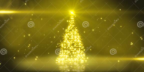 Yellow Light Christmas Tree Stock Illustration - Illustration of icon ...