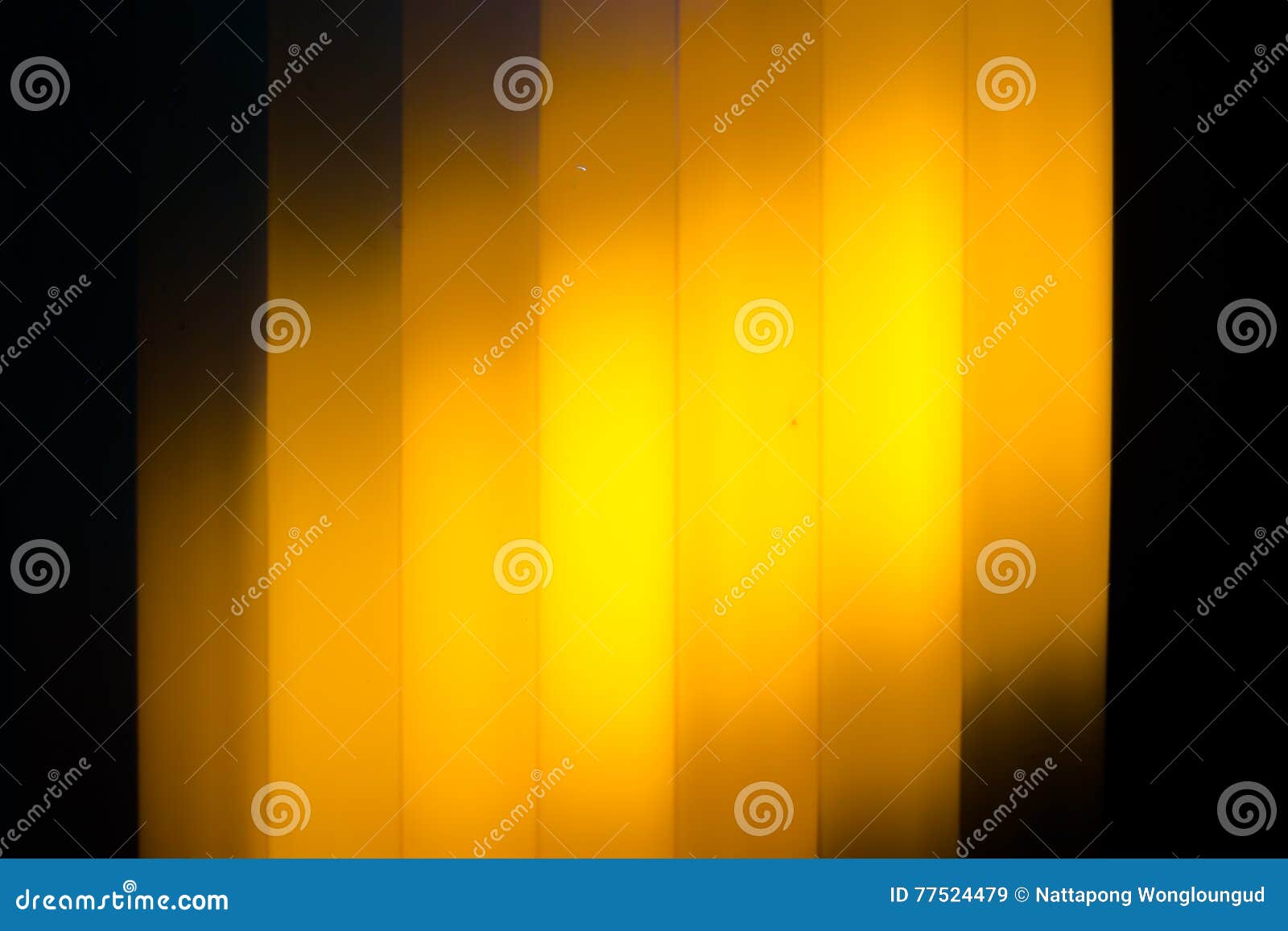 Yellow Light Shines through the Plastic. Stock Image - Image of light ...