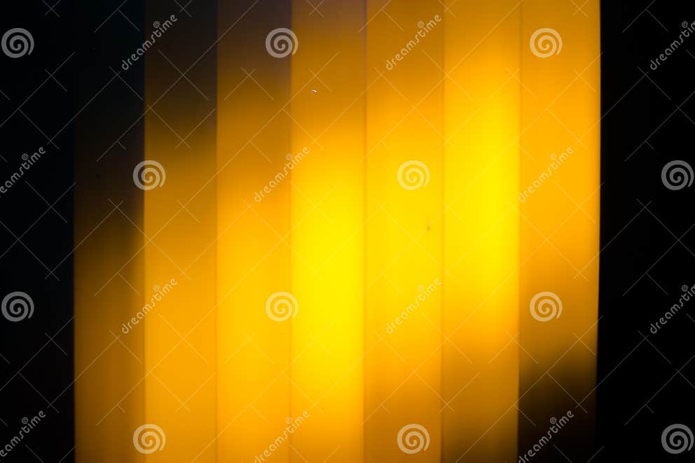 Yellow Light Shines through the Plastic. Stock Image - Image of light ...