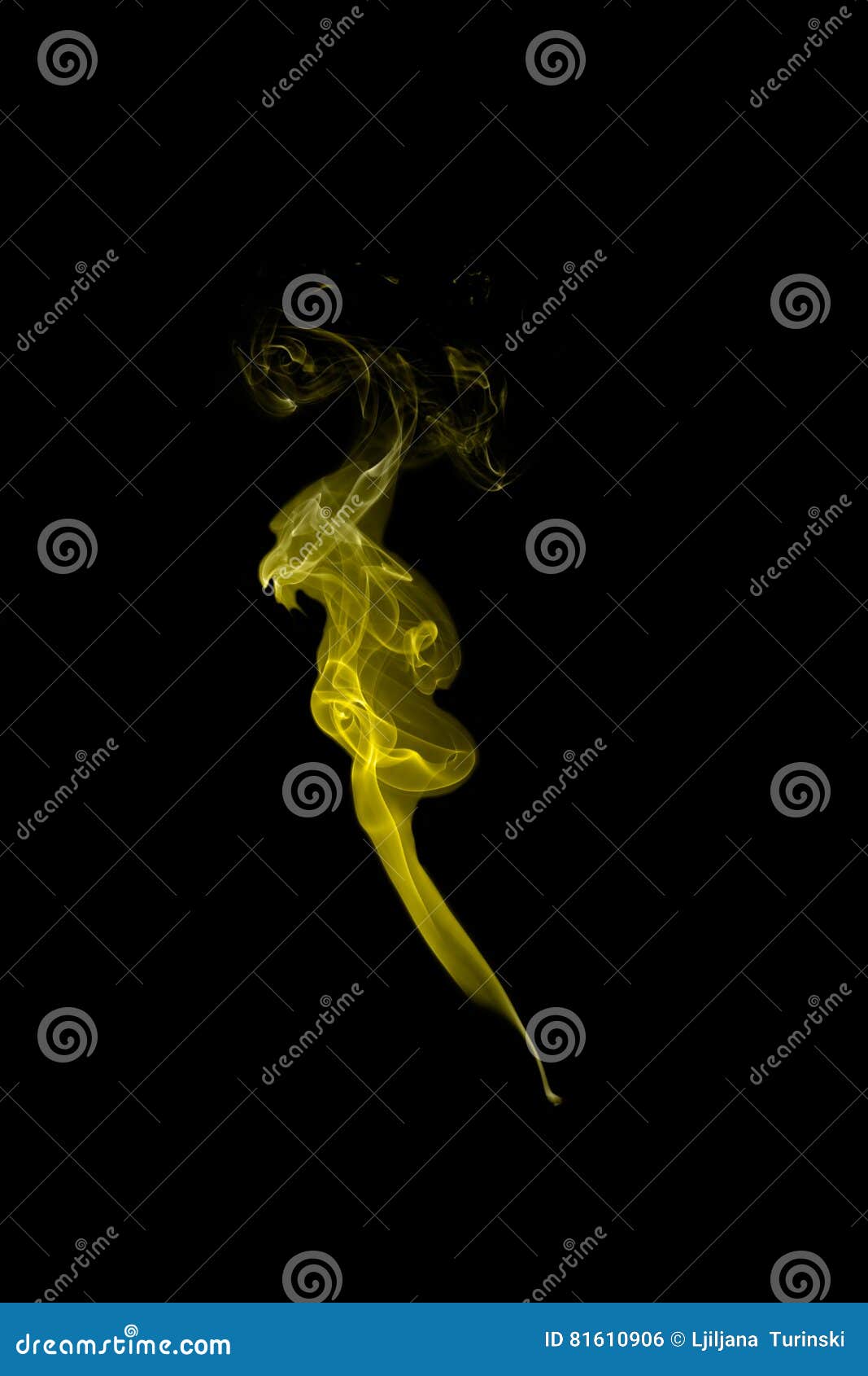 Yellow Light Smoke Background Stock Photo - Image of design, curve ...